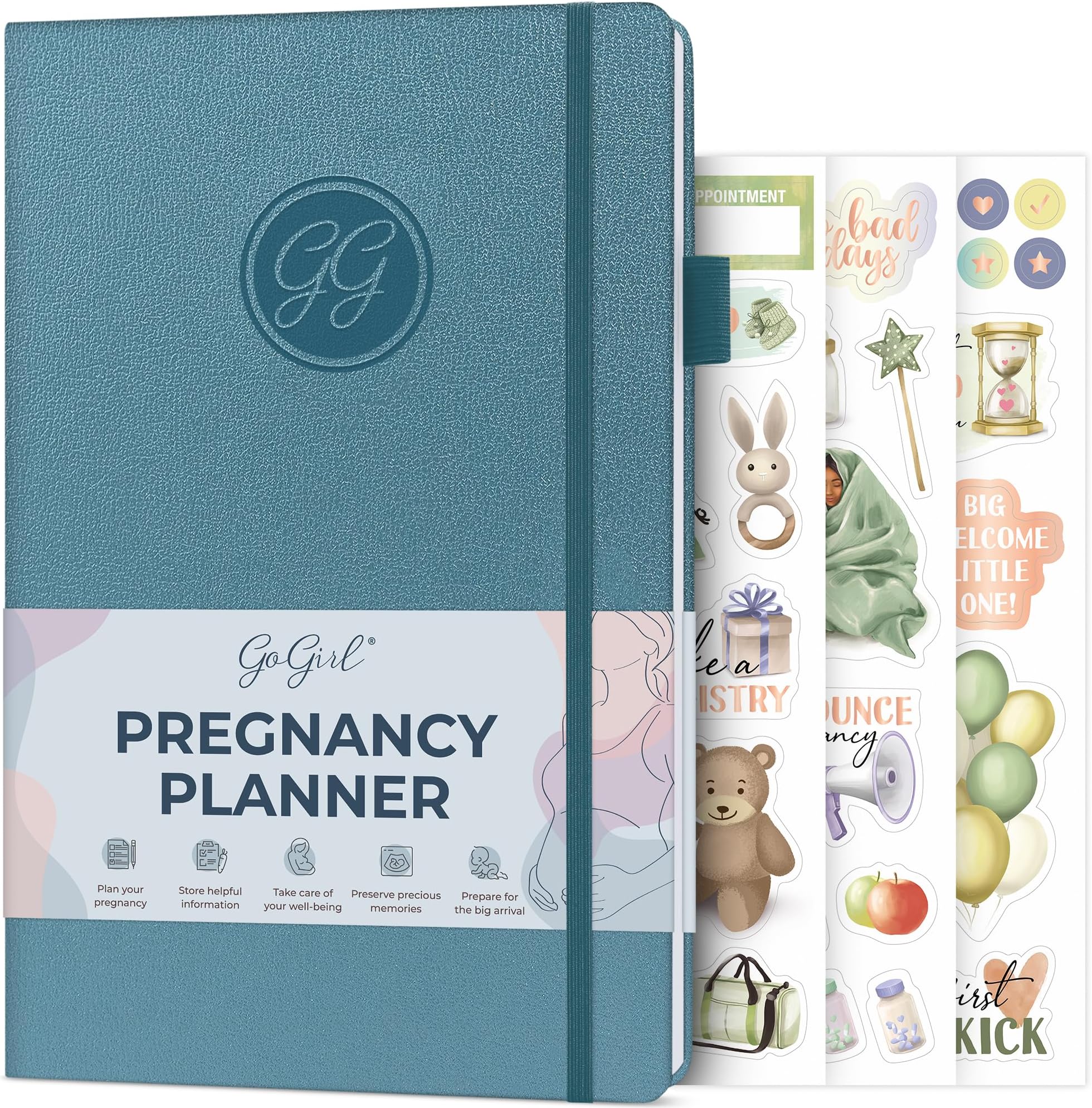 Amazon.com : GoGirl Pregnancy Planner – Weekly Pregnancy Baby & Mom ...