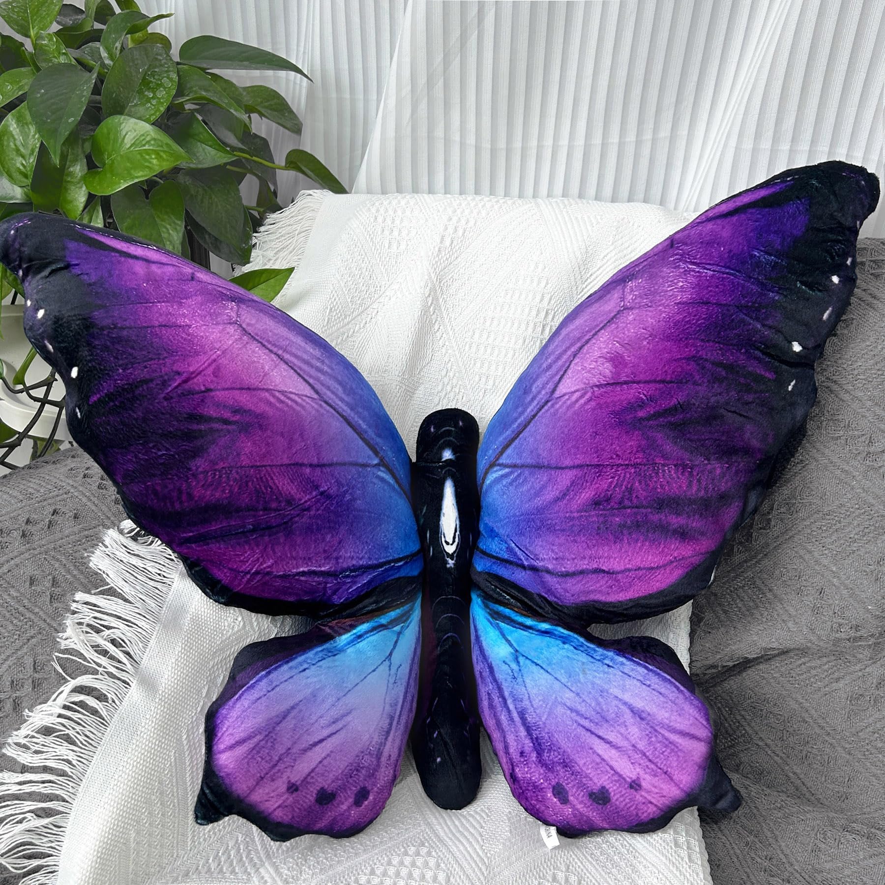 Amazon.com: Soaoo 2 Pcs Butterfly Pillows Decorative for Sofa 2 Sizes ...