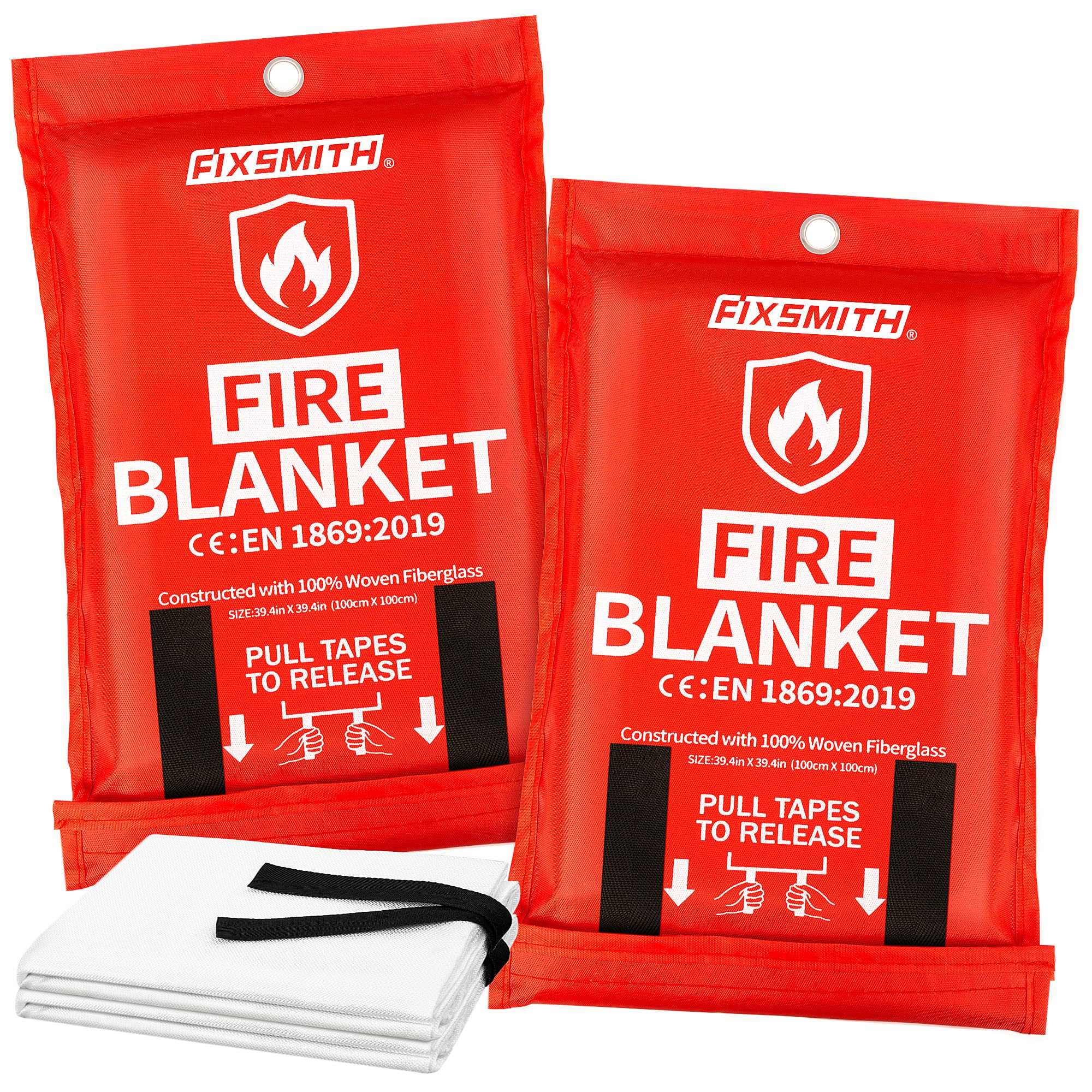 Buy FIXSMITH Fire Blanket for Home and Kitchen, Emergency Fire Blanket ...