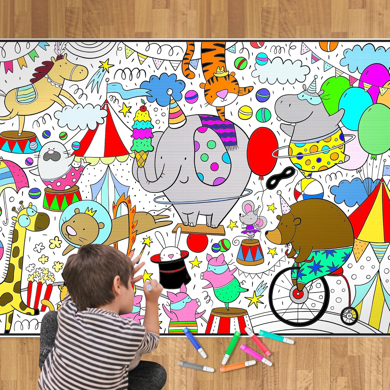 Amazon.com: Giant Coloring Poster - Premium Jumbo Coloring Sheets for ...