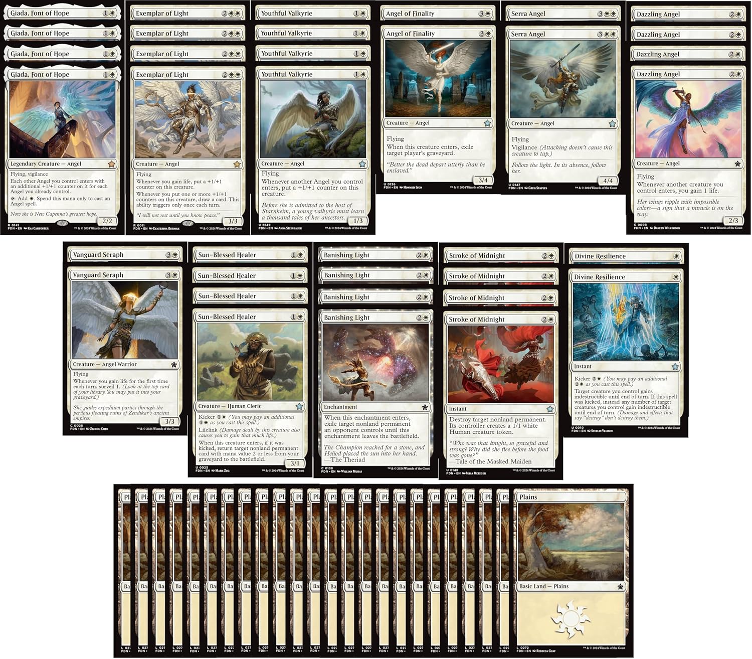 Amazon.com: Elite Angel Deck - Mono White - Modern & Pioneer Legal ...