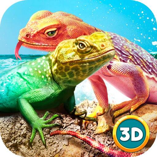 Wild Lizard Simulator 3D: Animal Dash Predator Game | Exotic Animal ...