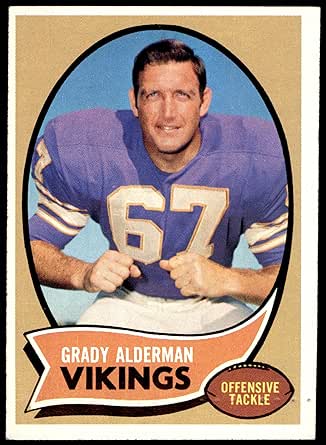 Amazon.com: 1970 Topps # 108 Grady Alderman Minnesota Vikings (Football ...