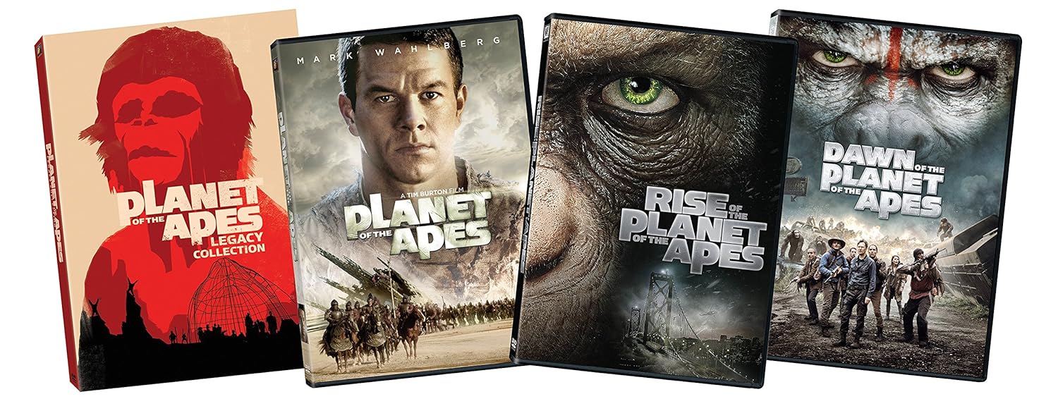 Amazon.com: Planet of the Apes 8-Film Bundle : Charlton Heston, Mark ...