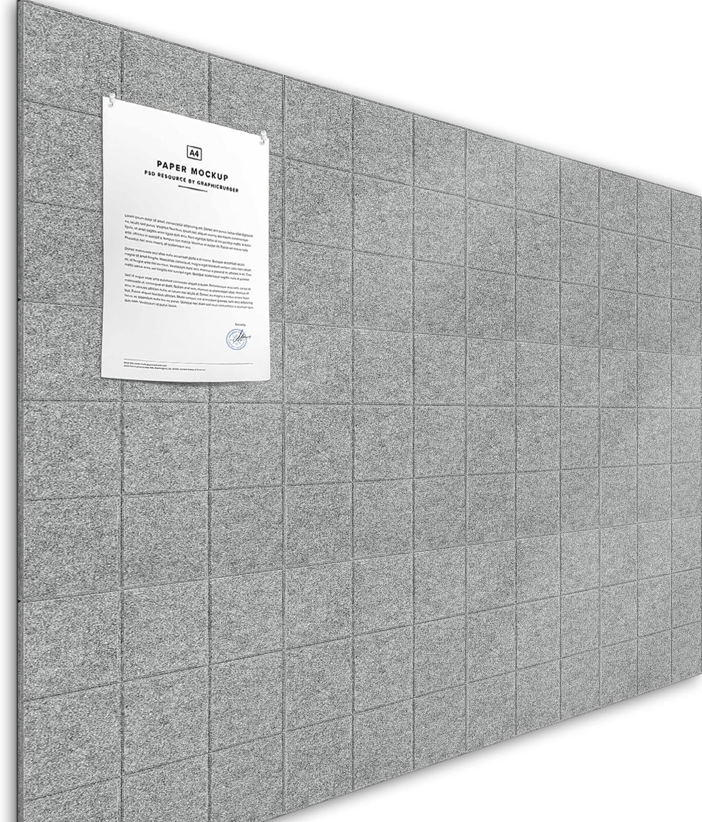 Amazon.com : Gute Large Cork Board Alternative, 12 Pcs Felt Wall Tiles ...