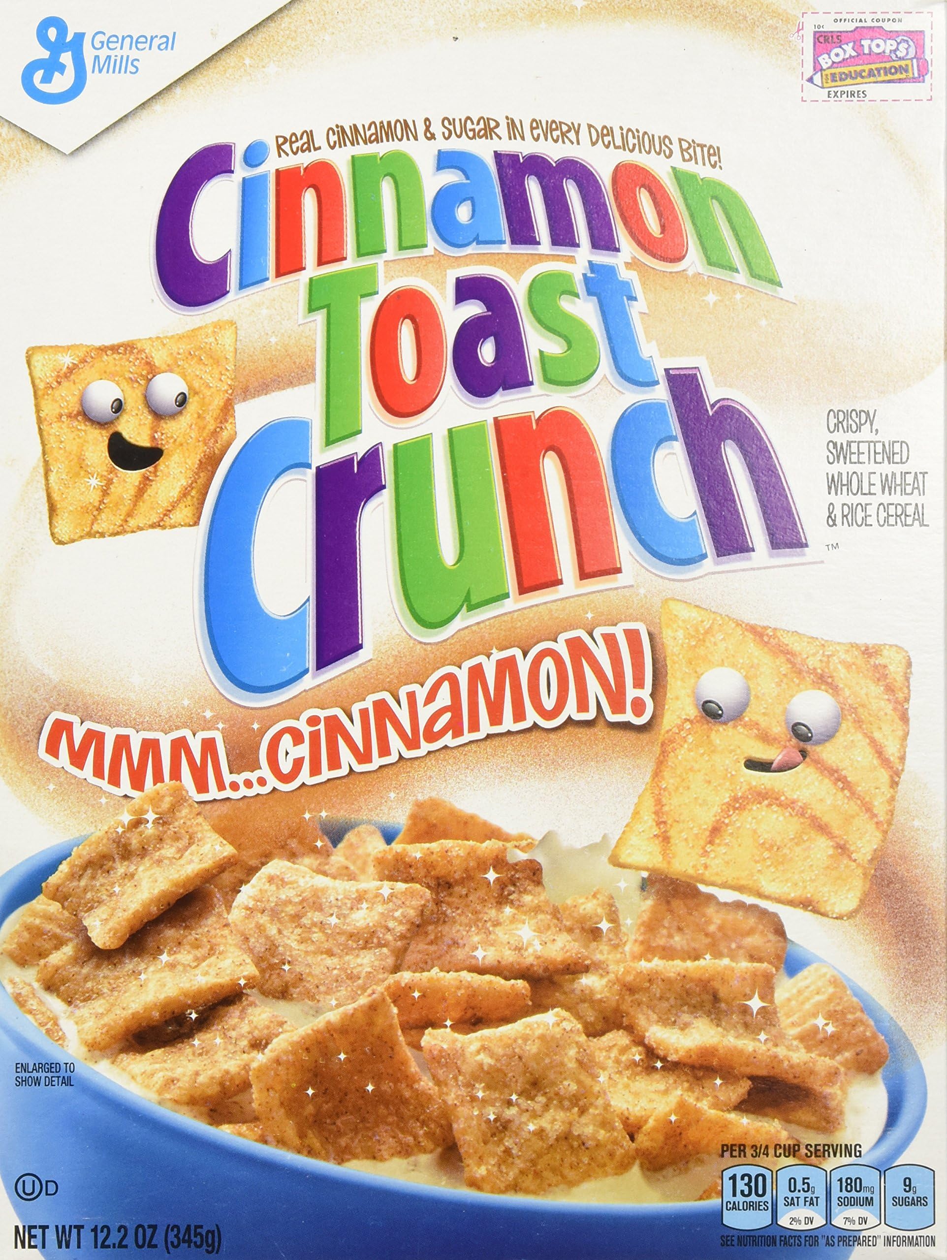 Amazon.com: Cinnamon Toast Crunch Waffle Breakfast Cereal, Crispy ...