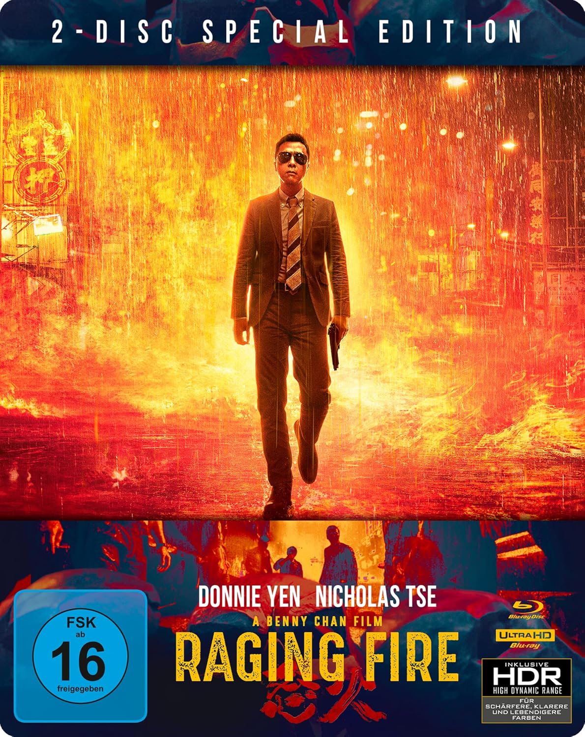 Raging Fire - Steelbook (4K Ultra HD) (+ Blu-ray 2D): Amazon.co.uk: Yen ...