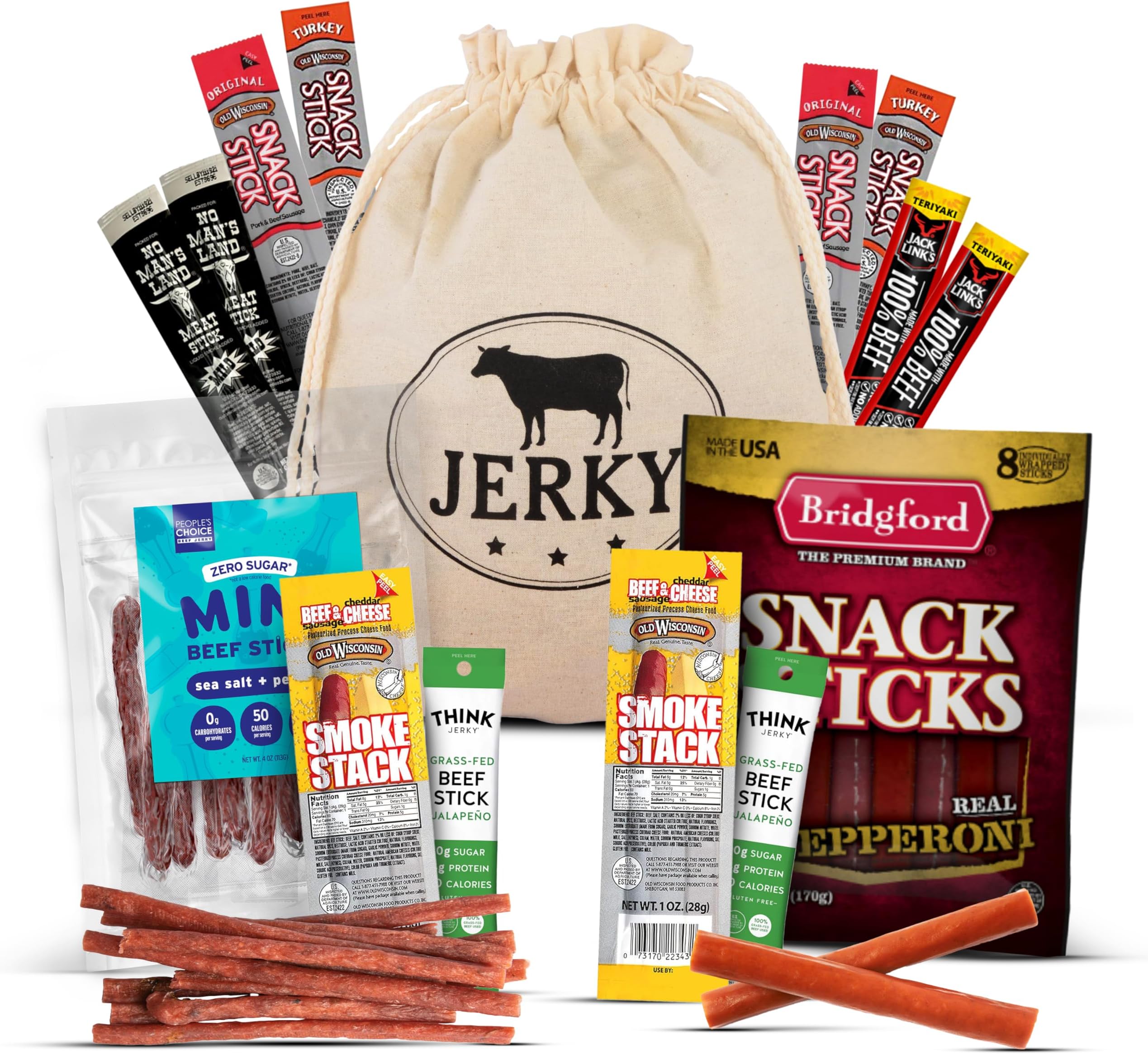 Amazon.com: Iowa Smokehouse Cheesy Beef Sticks Ends and Pieces, Jerky ...