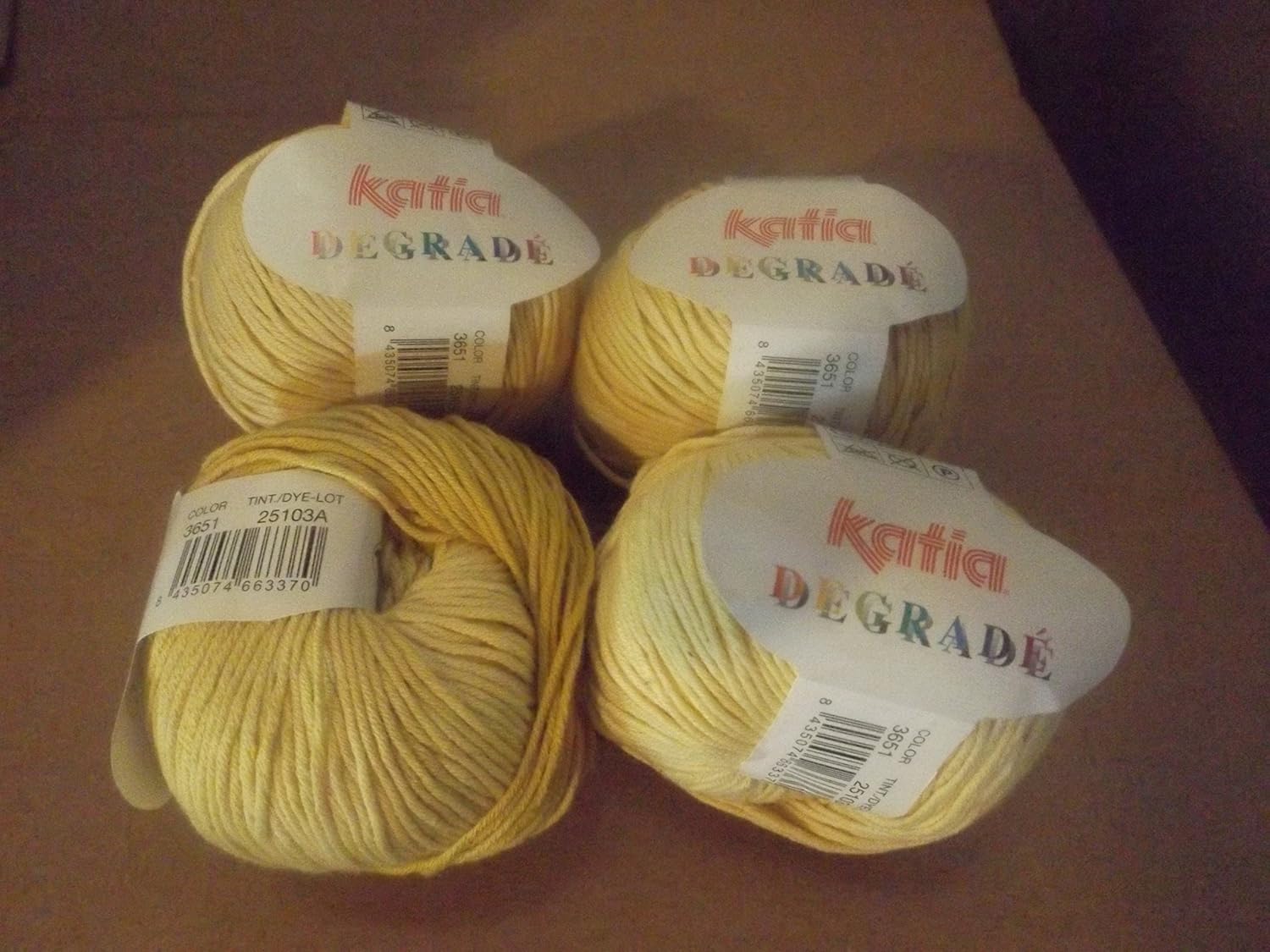 Amazon.com : Katia - Degrade Yarn 3651 50g Ball : Arts, Crafts & Sewing