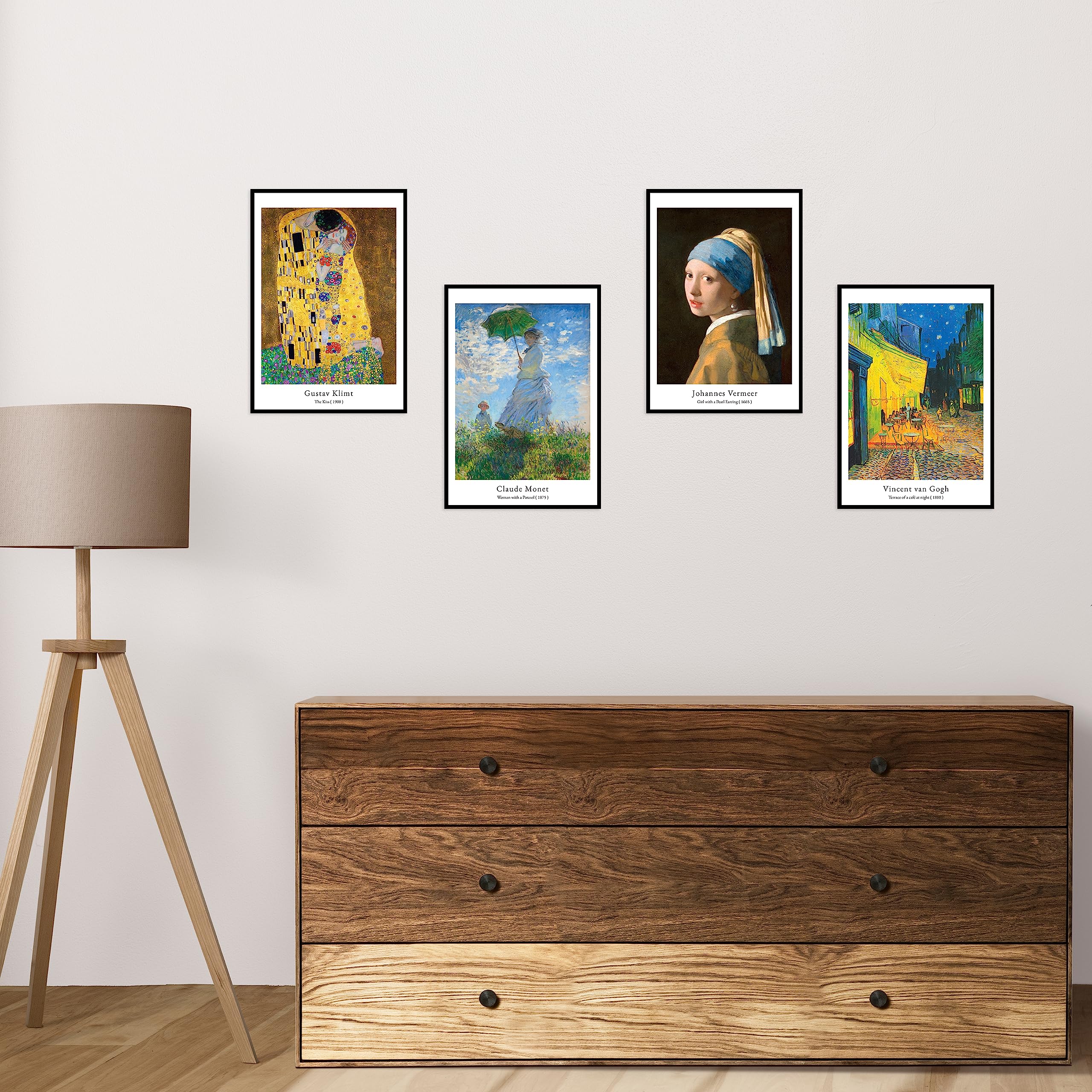 Masterpiece Wall Fine Art Stickers Decals 28.7cm x 20cm 4 Pieces Van ...