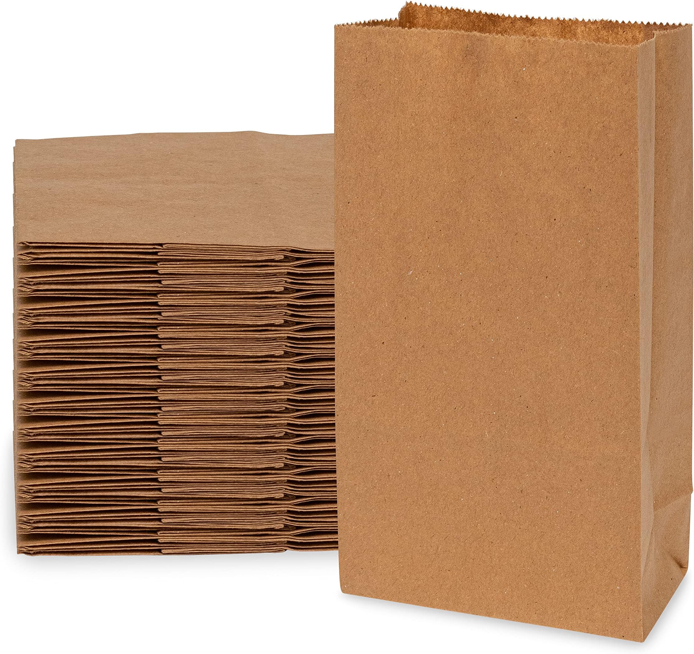 Amazon.com: SHOP&SAVE Brown Paper Lunch Bags XL, 60% Larger Than ...