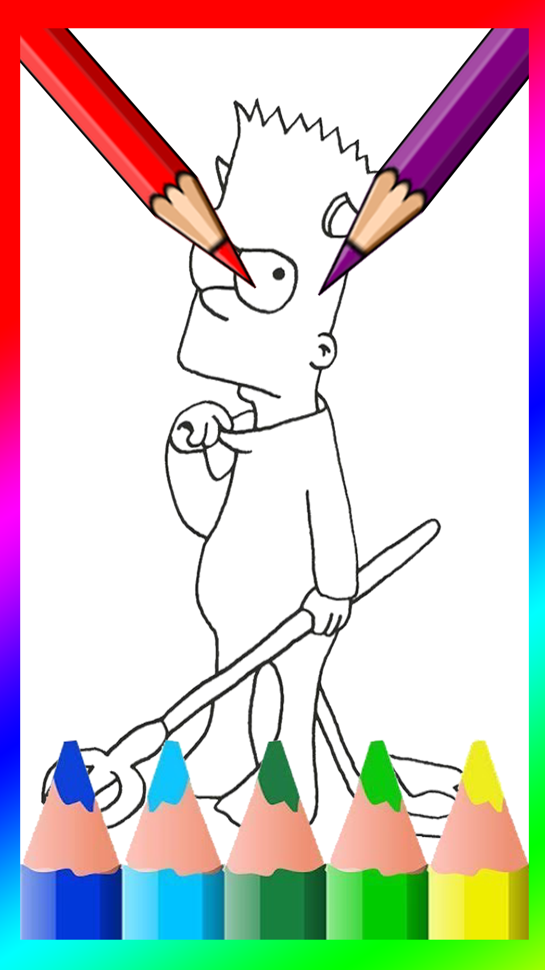 Bart Simpsons Coloring Pages The Simpsons Coloring Pages For Kids