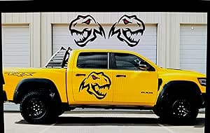 Amazon.com: Pair of Large Gloss Black with RED Eye T-REX TREX Dino ...