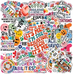 Amazon.com: 20pcs ABA Stickers, Applied Behaviour Analysis Sticker ...