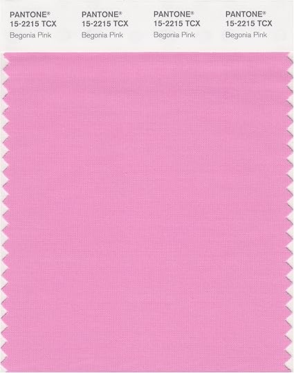 PANTONE SMART 15-2215X Color Swatch Card, Begonia Pink - House Paint ...