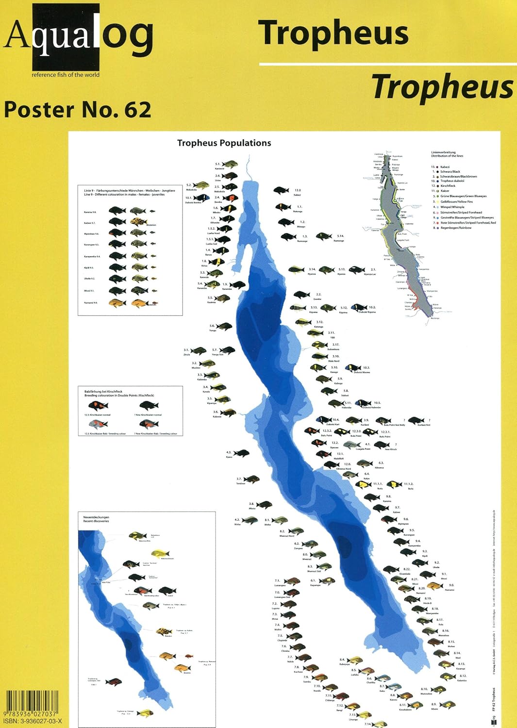 AQUALOG - Fold Poster All Tropheus Cichlids: unknown author ...