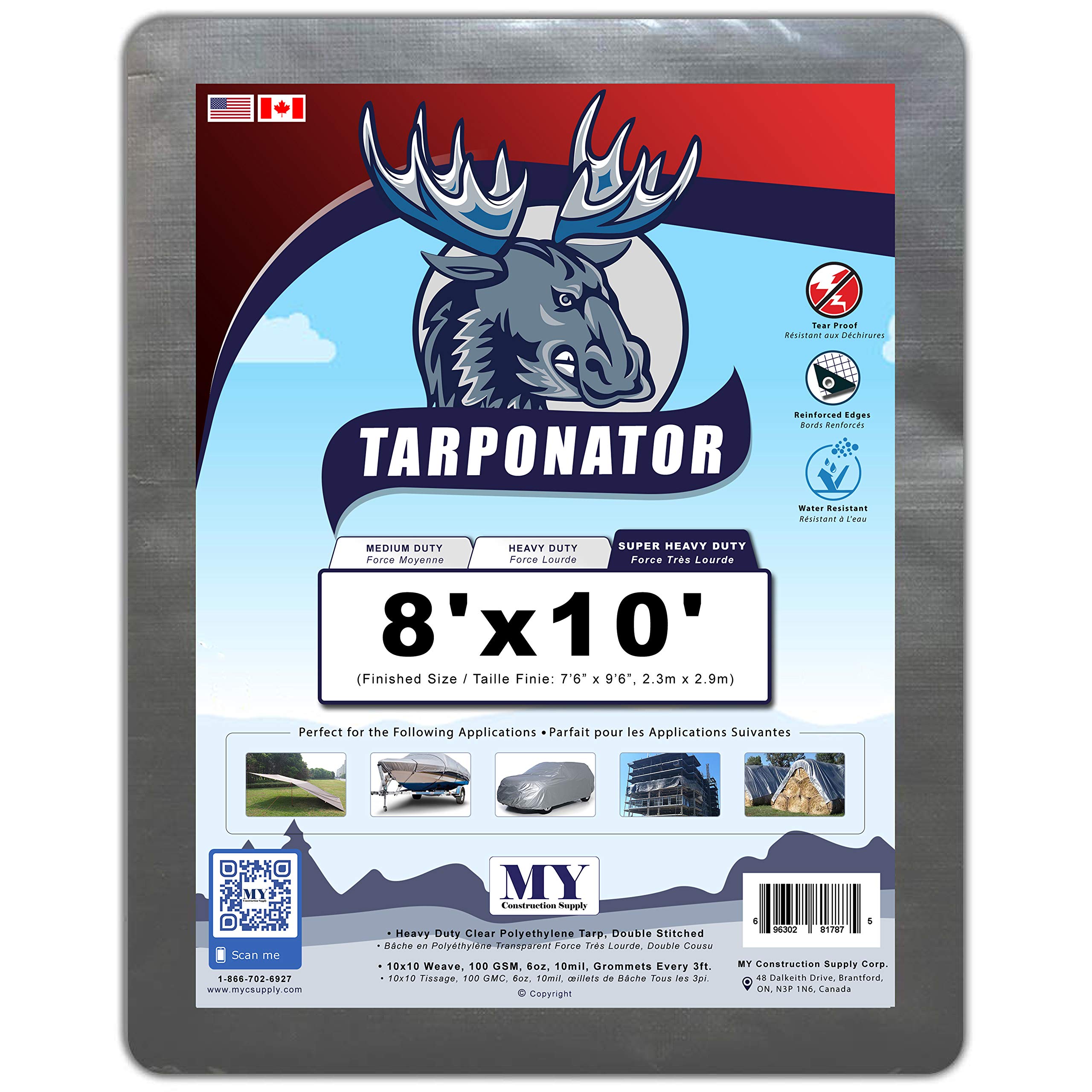 Snapklik.com : MYCS Silver Tarp 8x10 - Super Heavy Duty - Premium ...