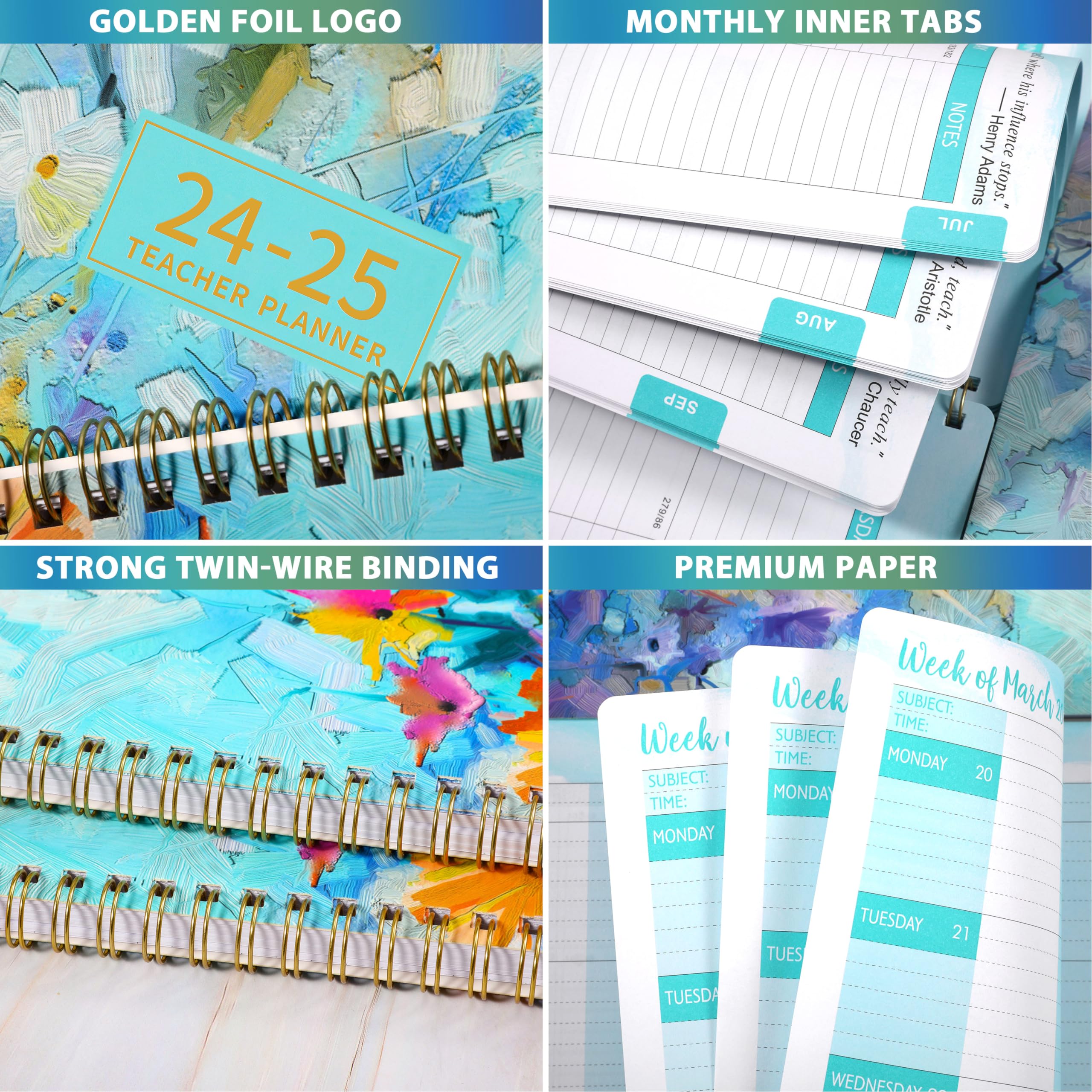 Snapklik.com : Teacher Planner 2024-2025 - July 2024-June 2025, Teacher ...