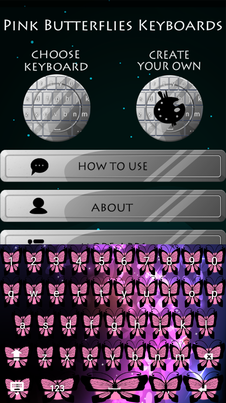 Pink Butterflies Keyboards - App on Amazon Appstore