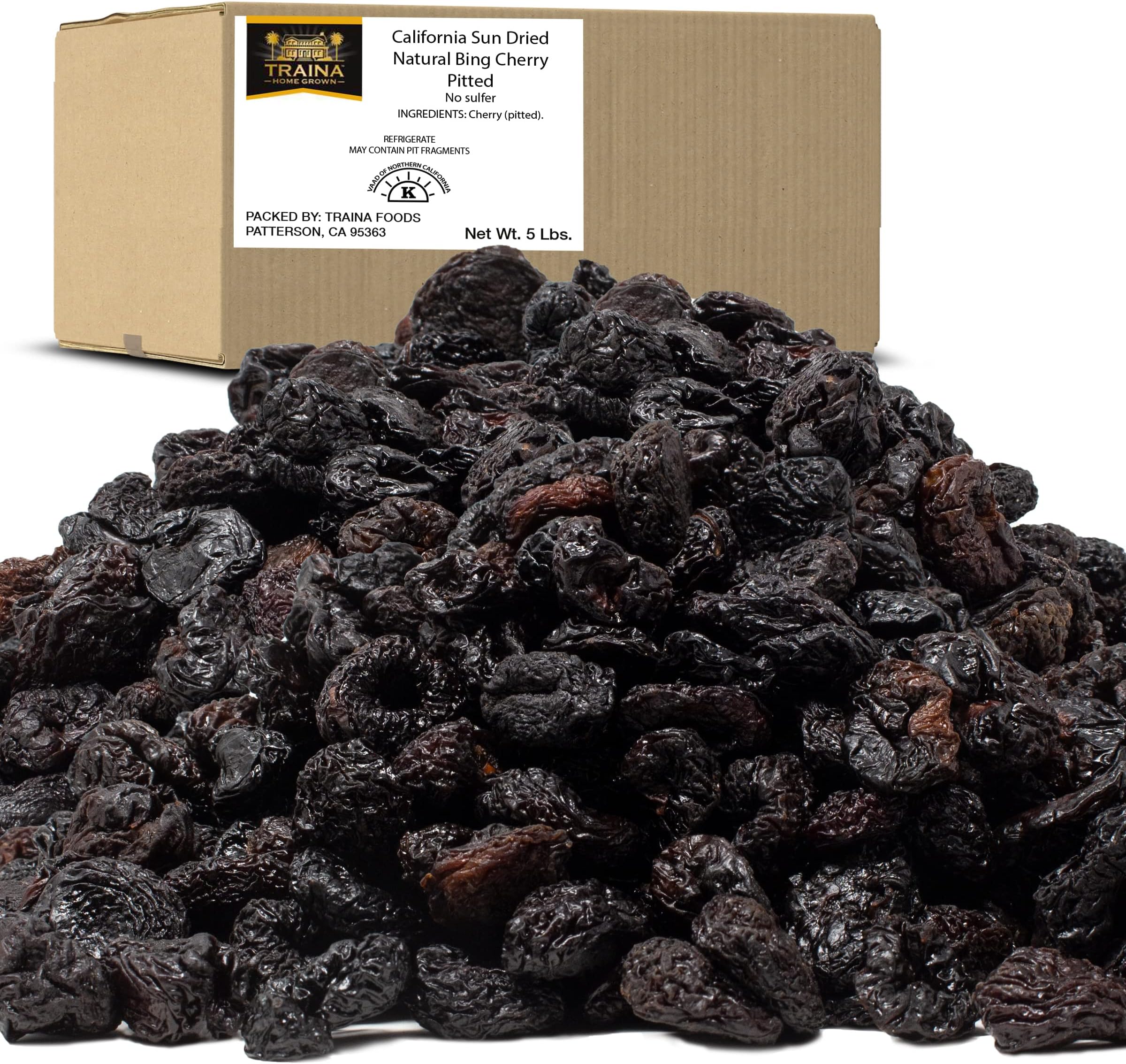 Amazon.com: Dried Cherries 4 LB (64oz) Resealable Bag, Tart (Sour ...