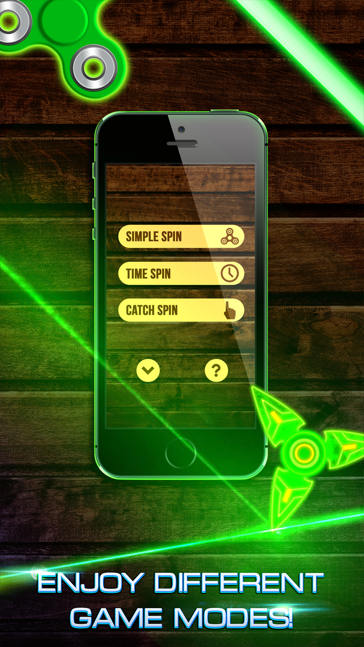 Laser Fidget Hand Spinner Simulator: Neon Switch | Hand Toy Virtual ...