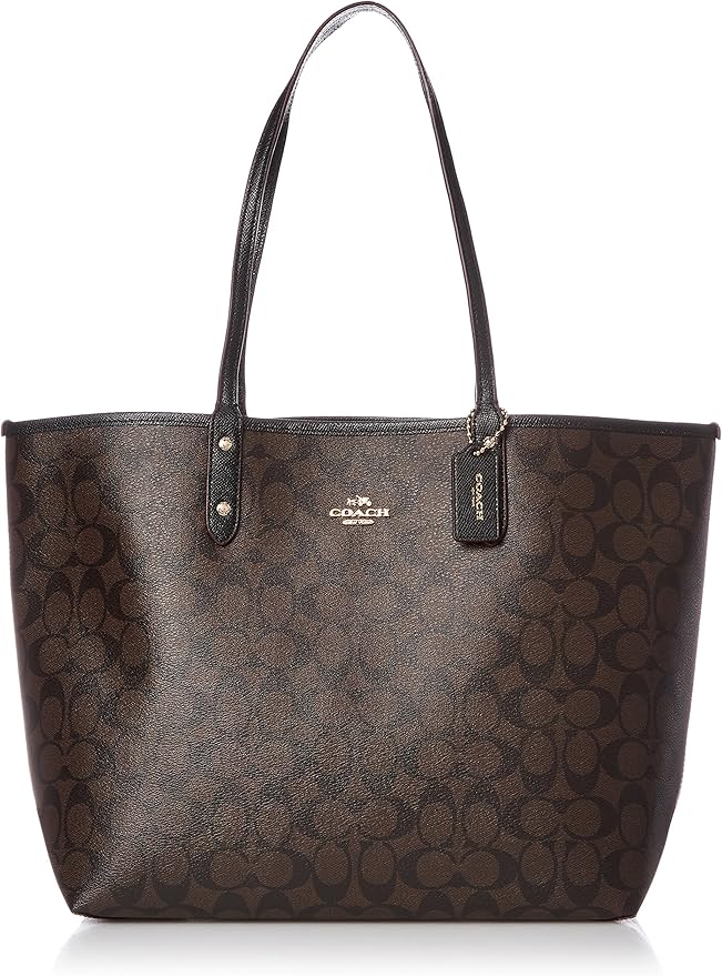 Amazon.com: Coach Signature Reversible PVC City Large Tote Bag Handbag ...
