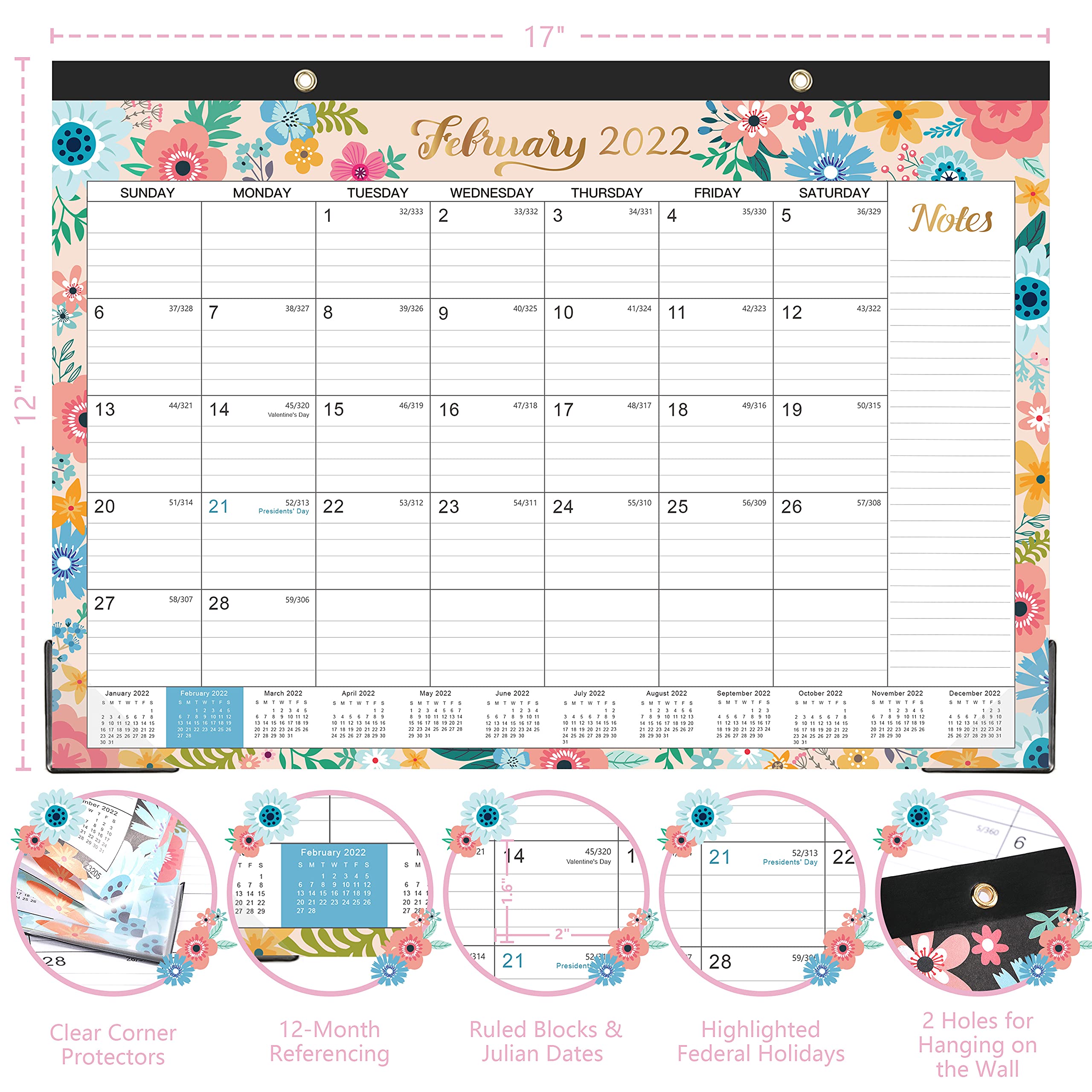 Snapklik.com : 2022 Desk Calendar - 12 Monthly Desk/Wall Calendar ...