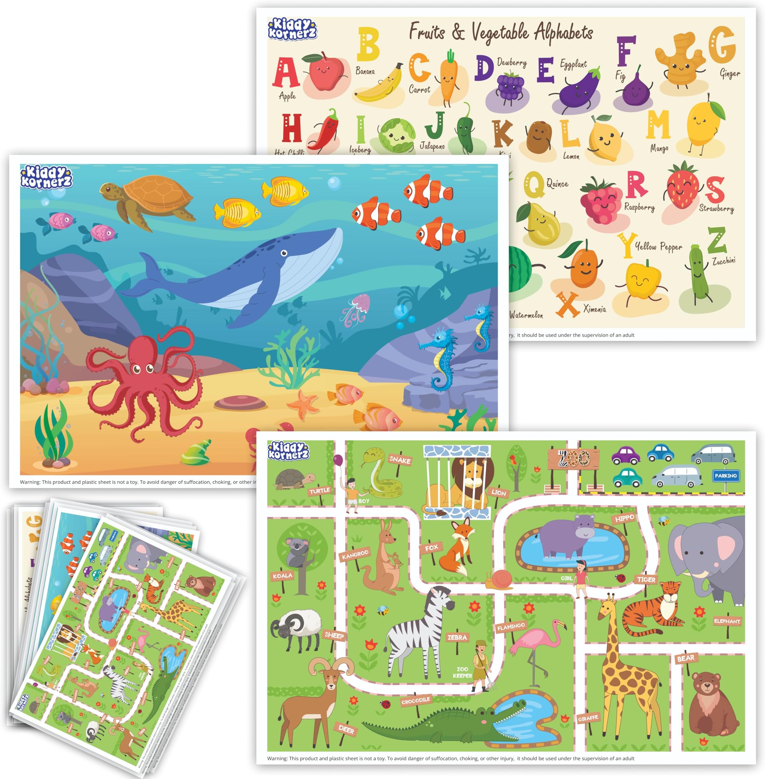 Amazon.com: Stylish Disposable Placemats for Babies - 40 Easy to Use ...