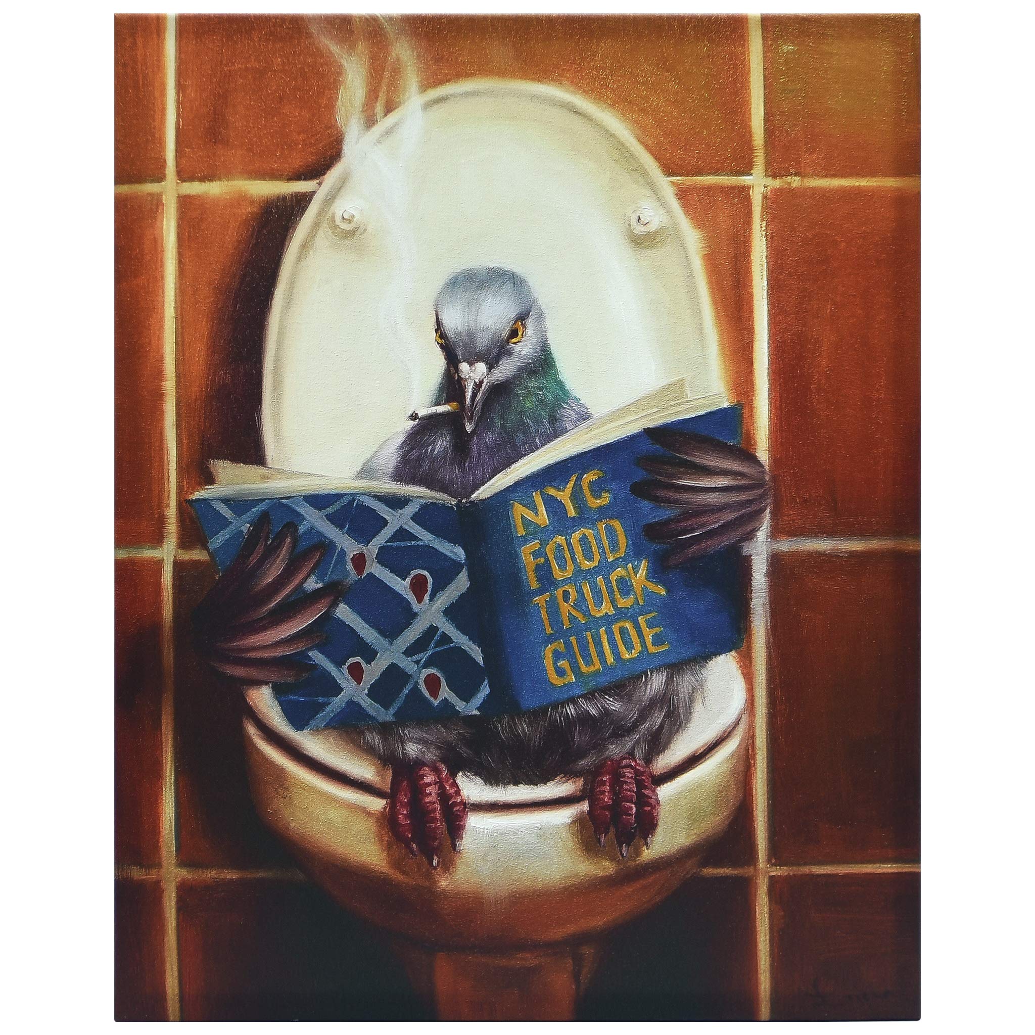 Empire Art Direct Stool Pigeon Pet Wall, Graphic Wall Art Print on ...