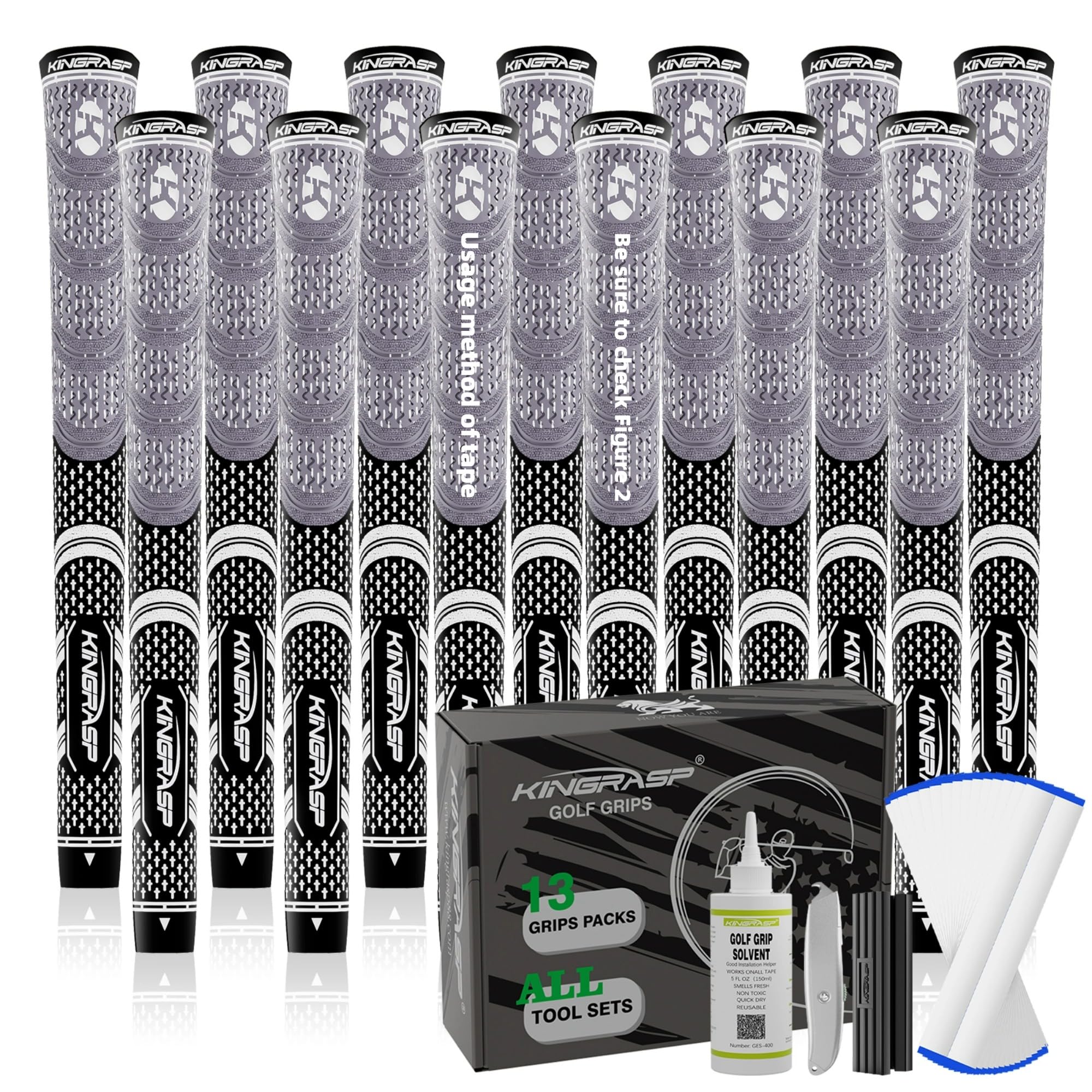 Snapklik.com : KINGRASP Premium Rubber Golf Grips 13 Pack, Anti ...