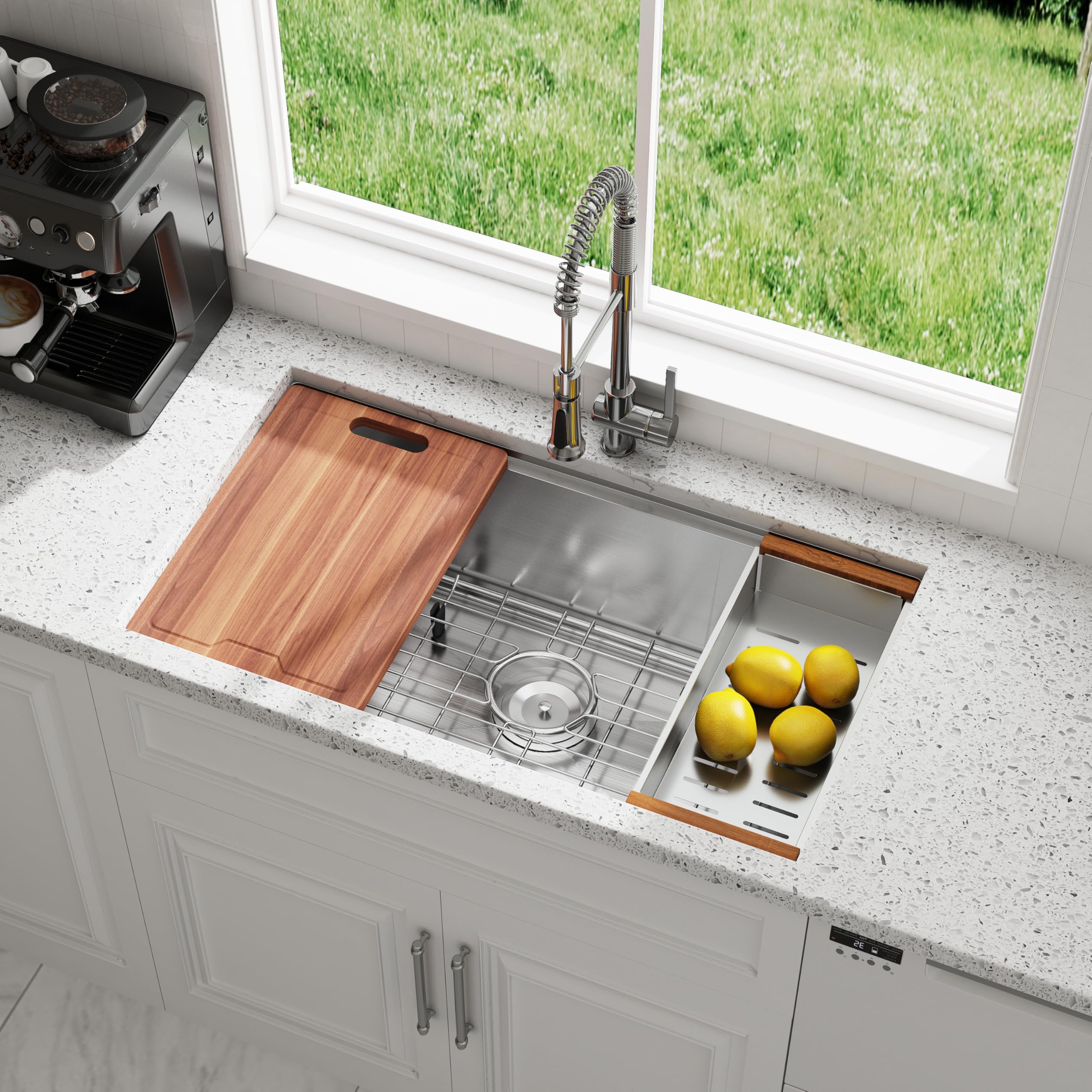 Snapklik.com : Jovi 27 Inch Stainless Steel Kitchen Sink Undermount ...