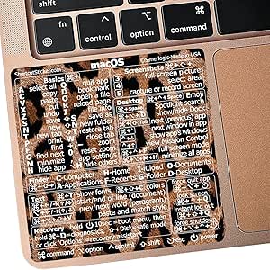 Amazon.com: Synerlogic (2pcs) Mac OS Shortcuts Sticker | Keyboard Stickers for macOS | No ...
