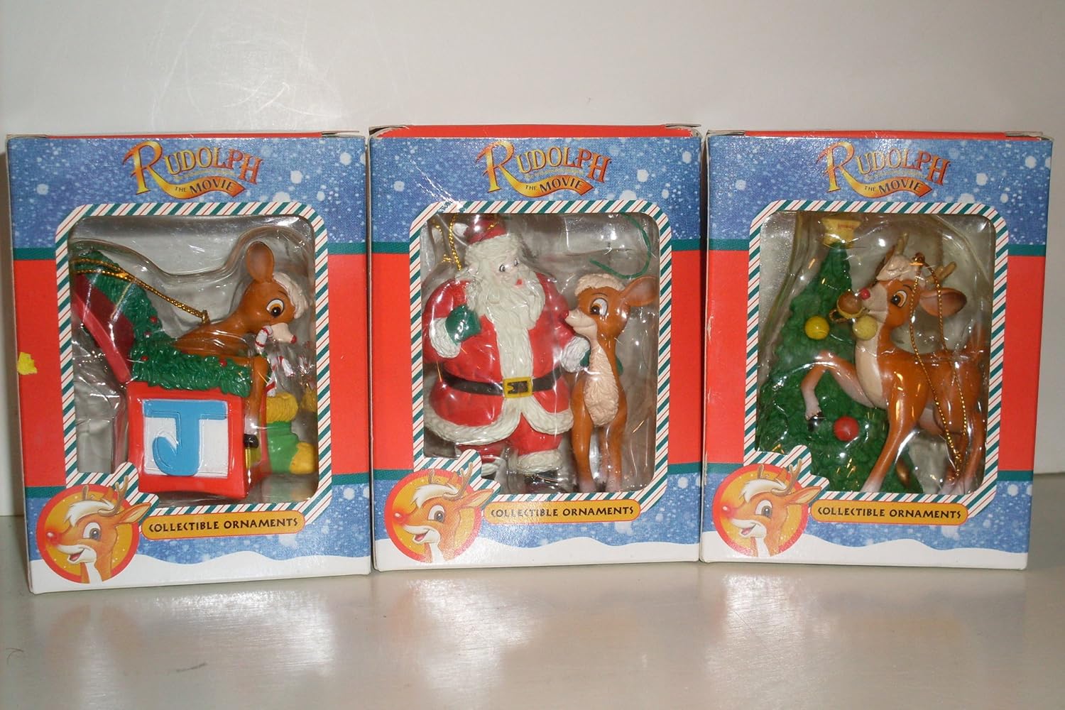 Amazon.com: 3 " Rudolph the Movie" Collectible Ornaments- Rudolph and ...