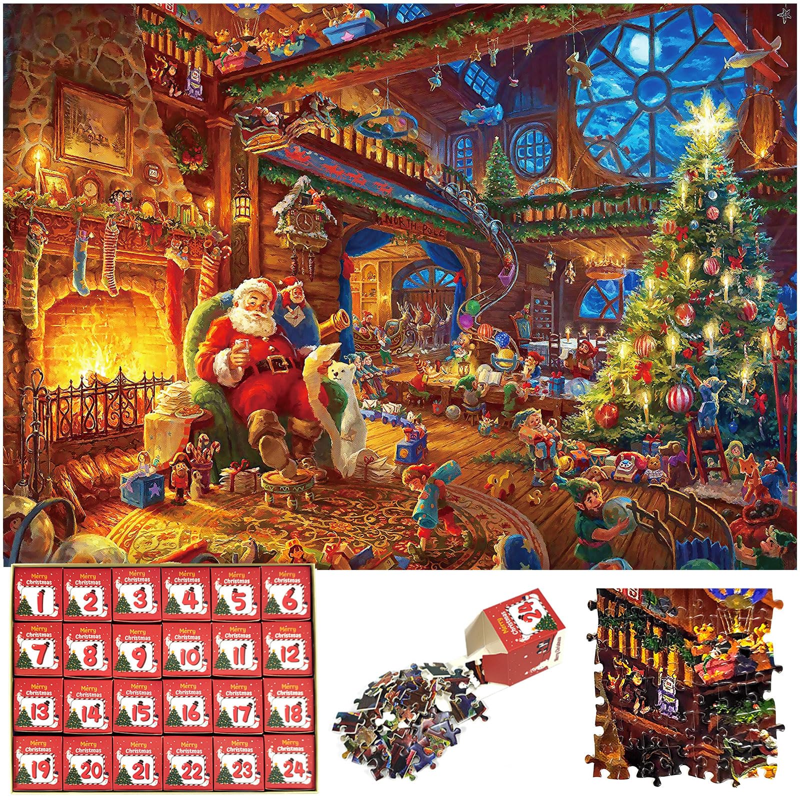 Amazon.com: LikeLety Advent Puzzle 2024 Christmas Jigsaw Puzzles 1008 ...