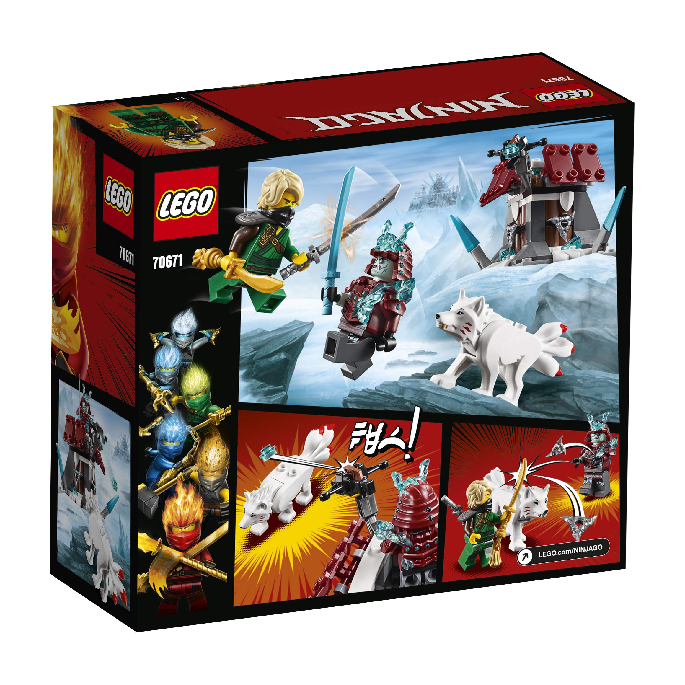 LEGO 70671 NINJAGO Lloyd’s Journey Set with 2 Minifigures and Wolf ...