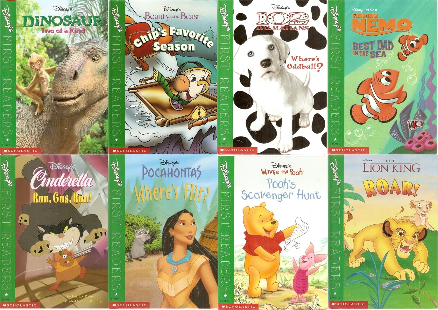 8 Volumes of LEVEL 1 Disney's First Readers: Two of A Kind, Chip's ...