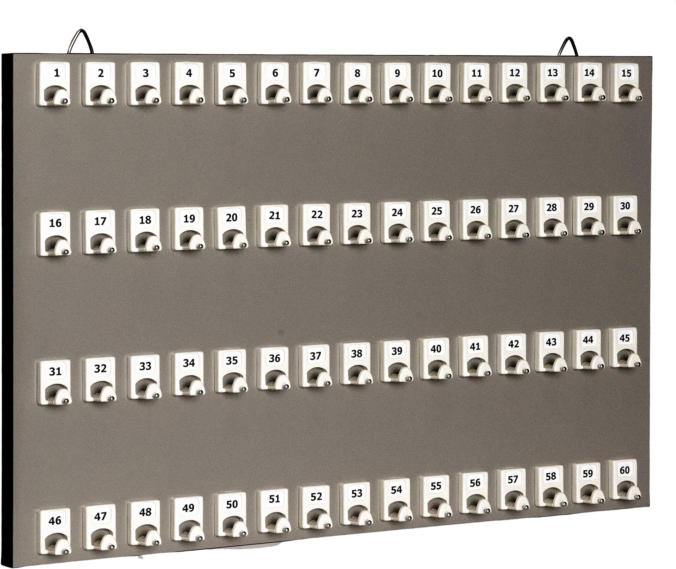 Amazon.com: RattanView Key Hook Board Rack with 40 Pcs Plastic Tags Set ...