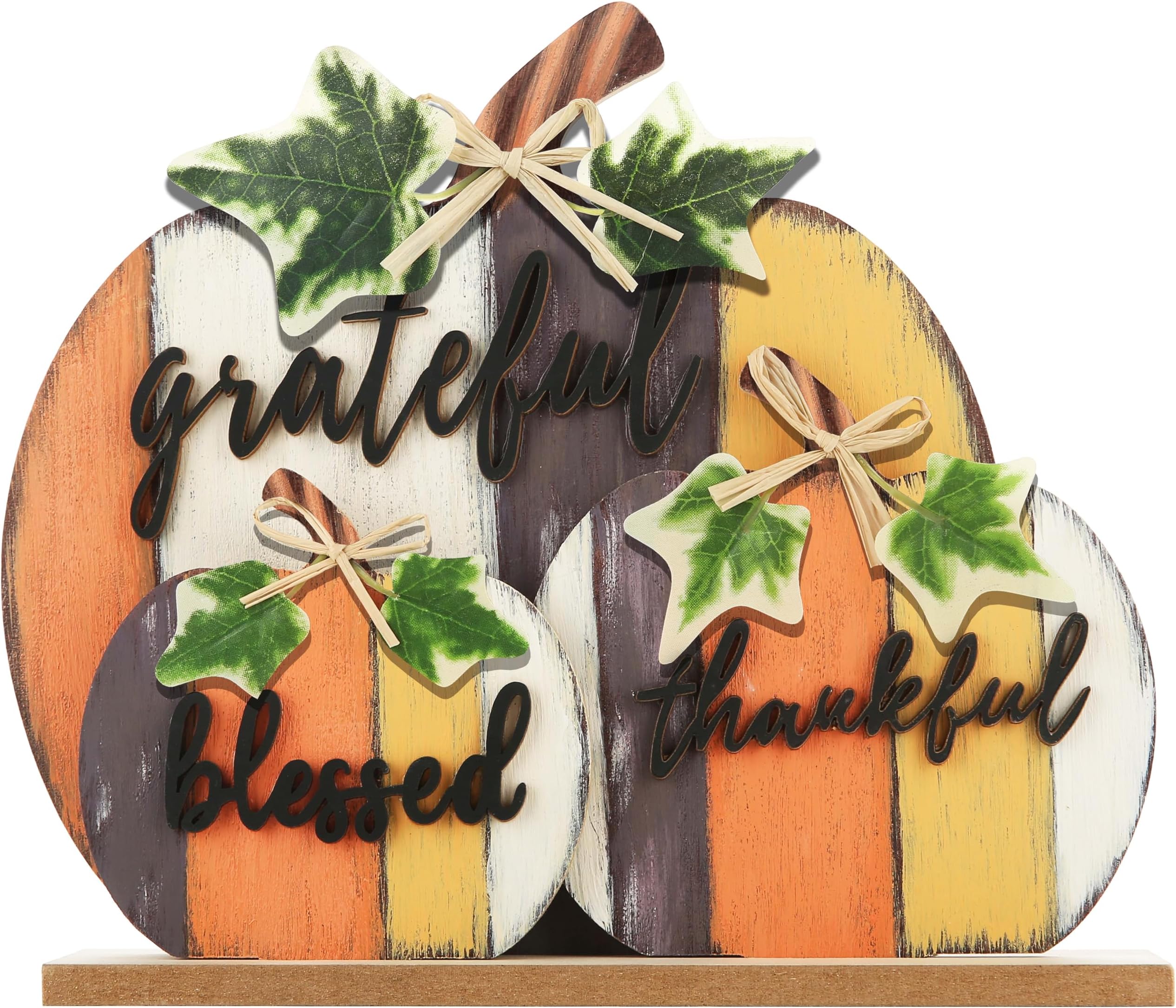 Amazon.com: Thanksgiving Decorations Thanksgiving Table Decor Thankful Grateful Blessed Sign ...