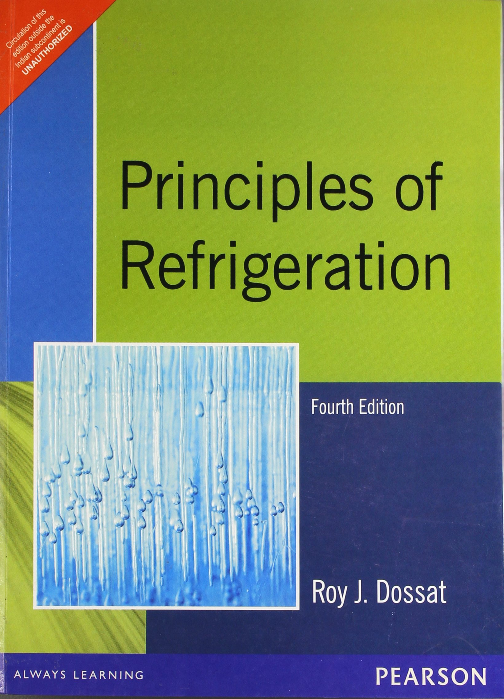 Principles of Refrigeration, 4e: Dossat: 9788177588811: Amazon.com: Books