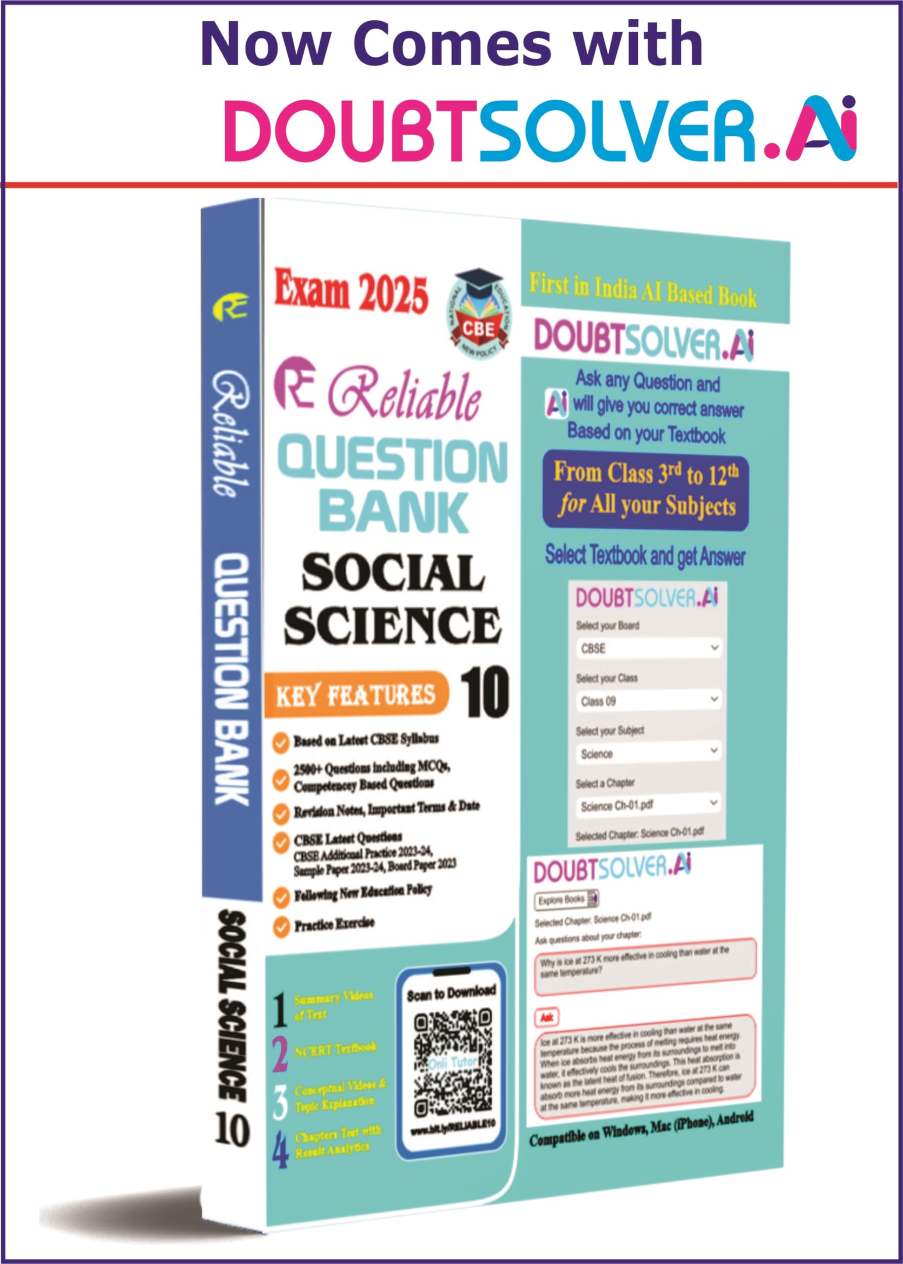 Reliable CBSE Question Bank Social Science Class 10 ,For 2025 Exam, FREE AI tool https ...