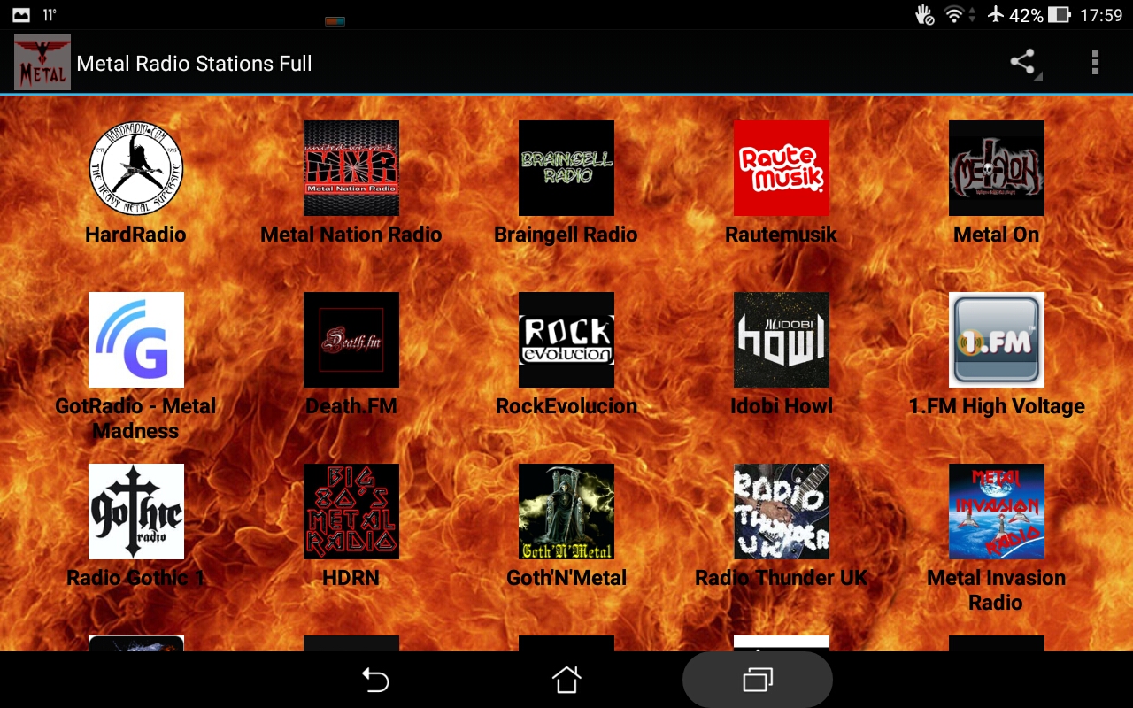 Metal Radio Stations Full - App on Amazon Appstore