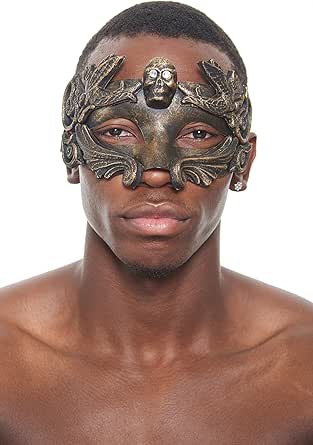 Amazon.com: Colossus Gladiator Masquerade Mask (Gold; Unisex One Size ...
