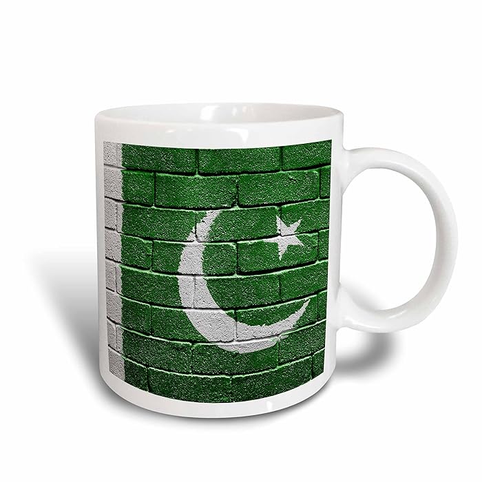 Buy 3dRose National Flag of Pakistan Painted onto a Brick Wall ...