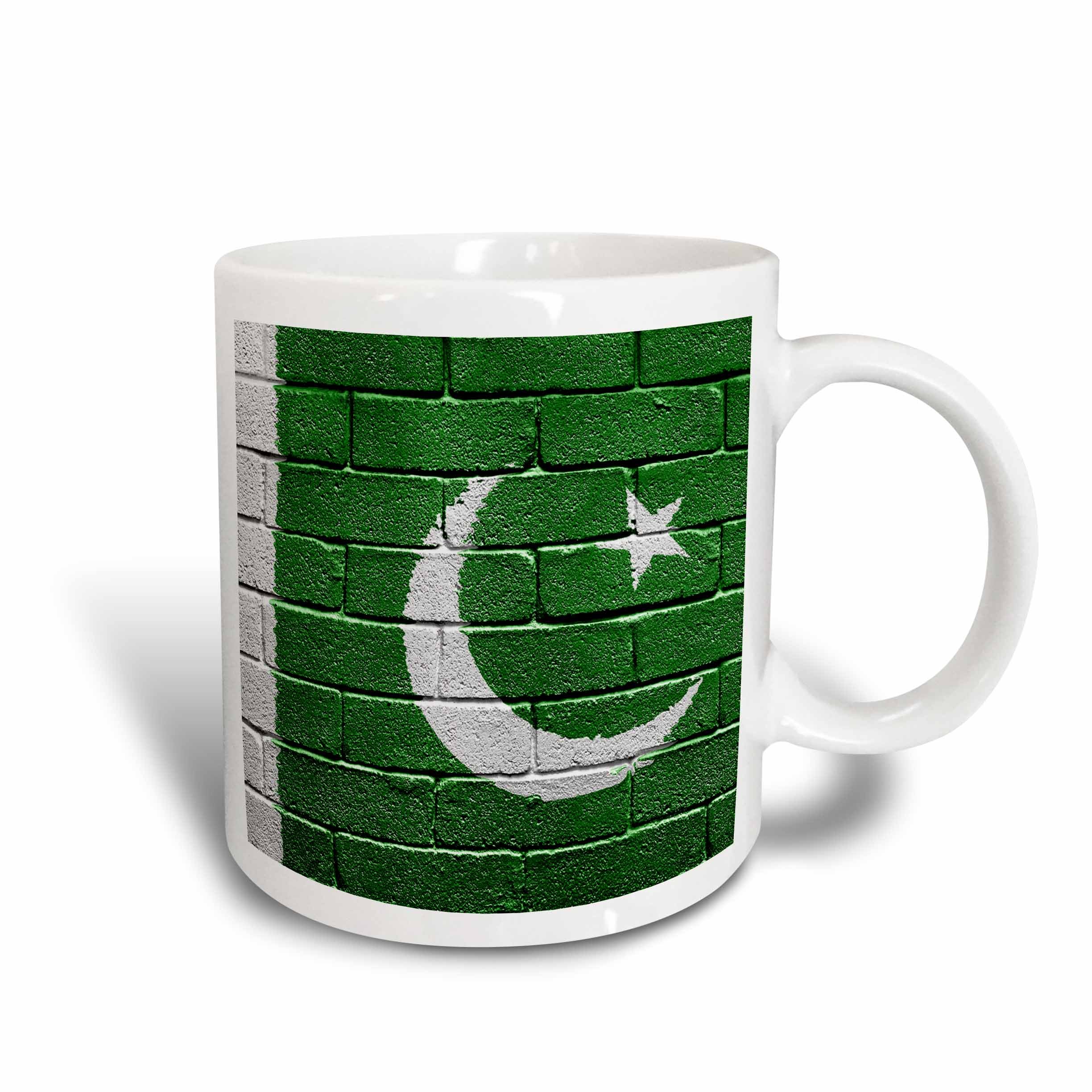 Buy 3dRose National of Pakistan Painted onto a Brick Wall Pakistani Mug ...