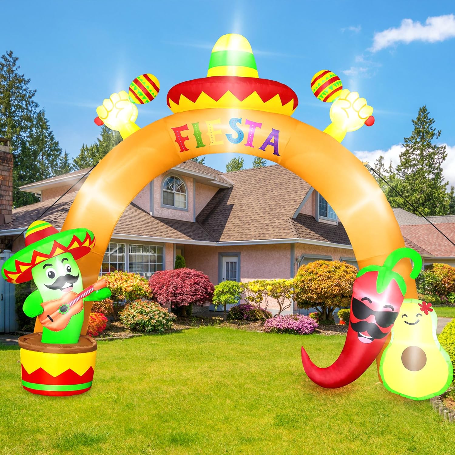 Amazon.com: 12 FT Cinco De Mayo Inflatables, Giant Blow Up Mexican ...