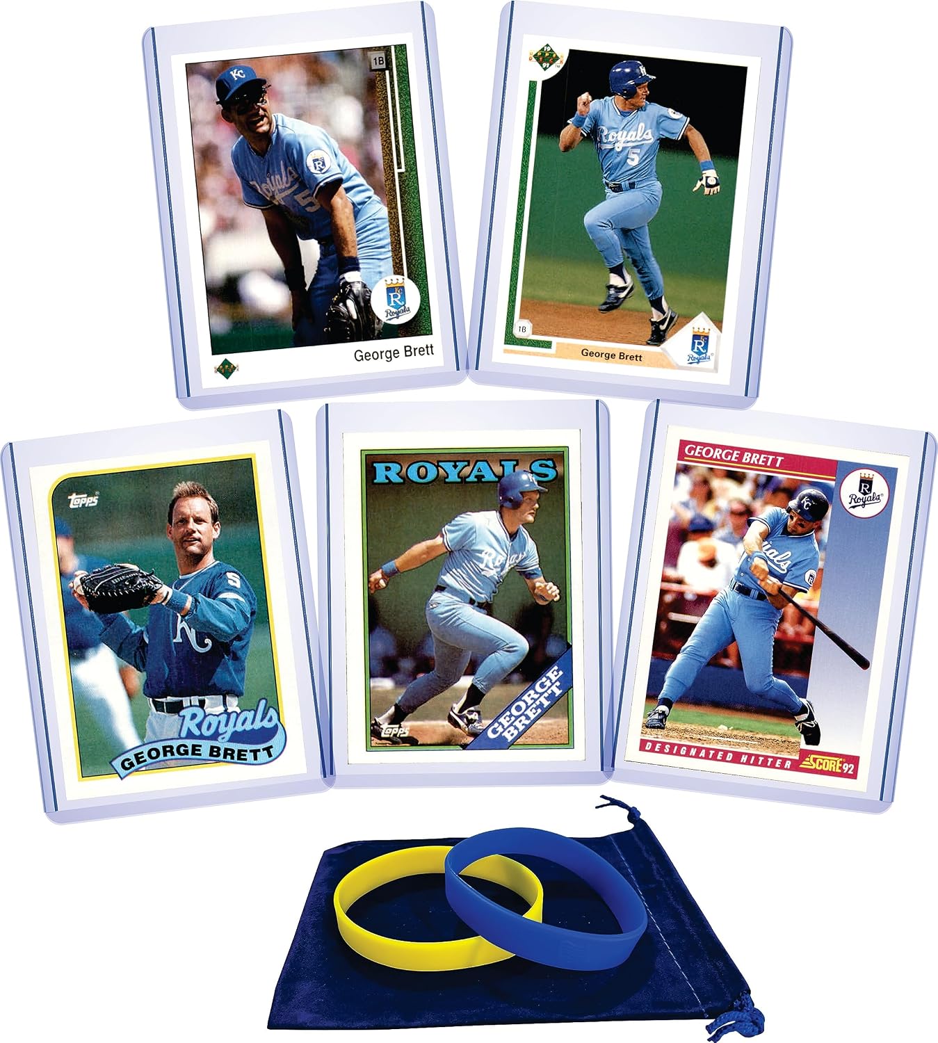 Amazon.com: George Brett (5) Assorted Baseball Cards Gift Pack - Kansas ...