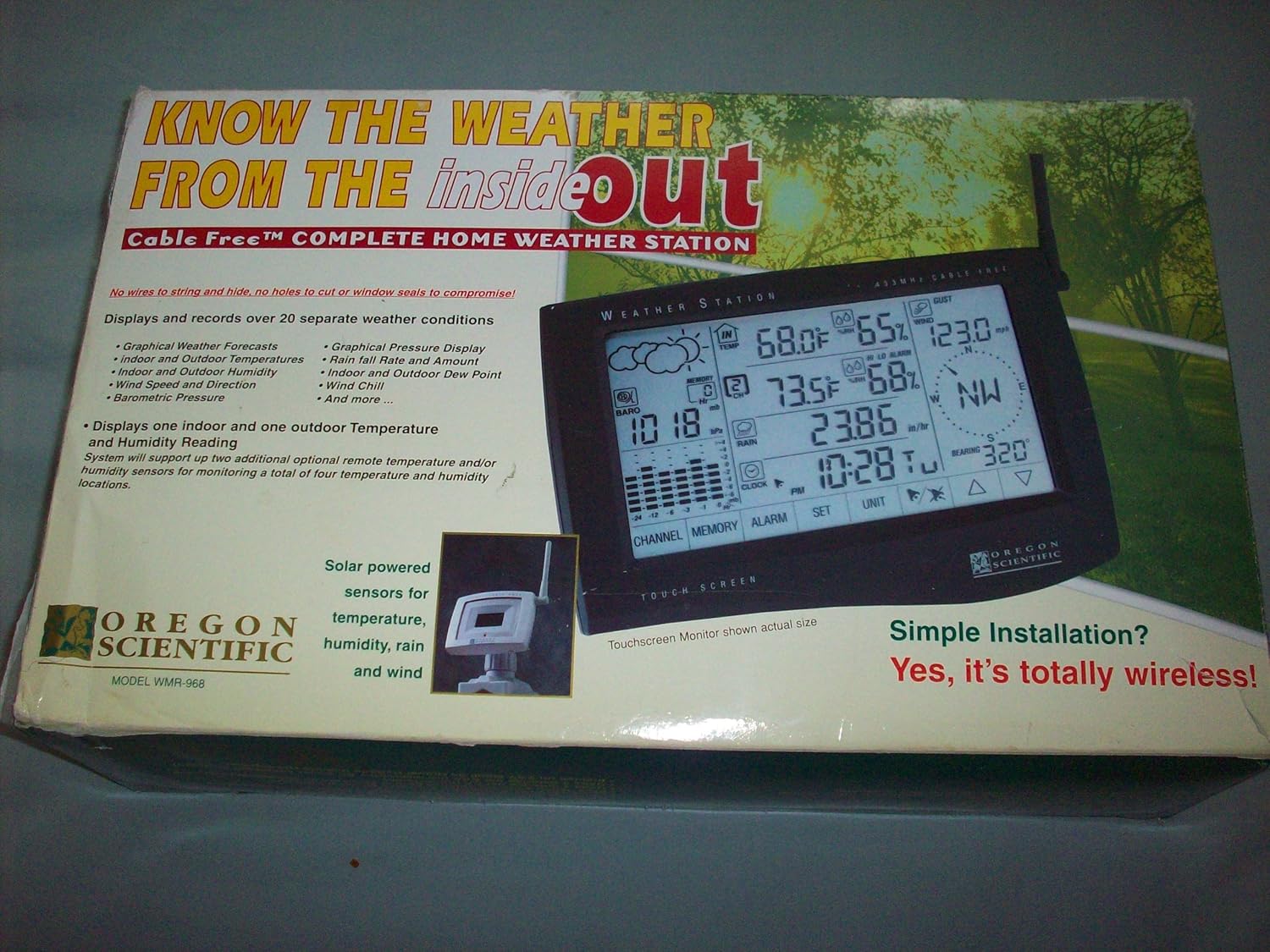 Oregon Scientific WMR968 Cable Free Complete Weather Station : Amazon ...