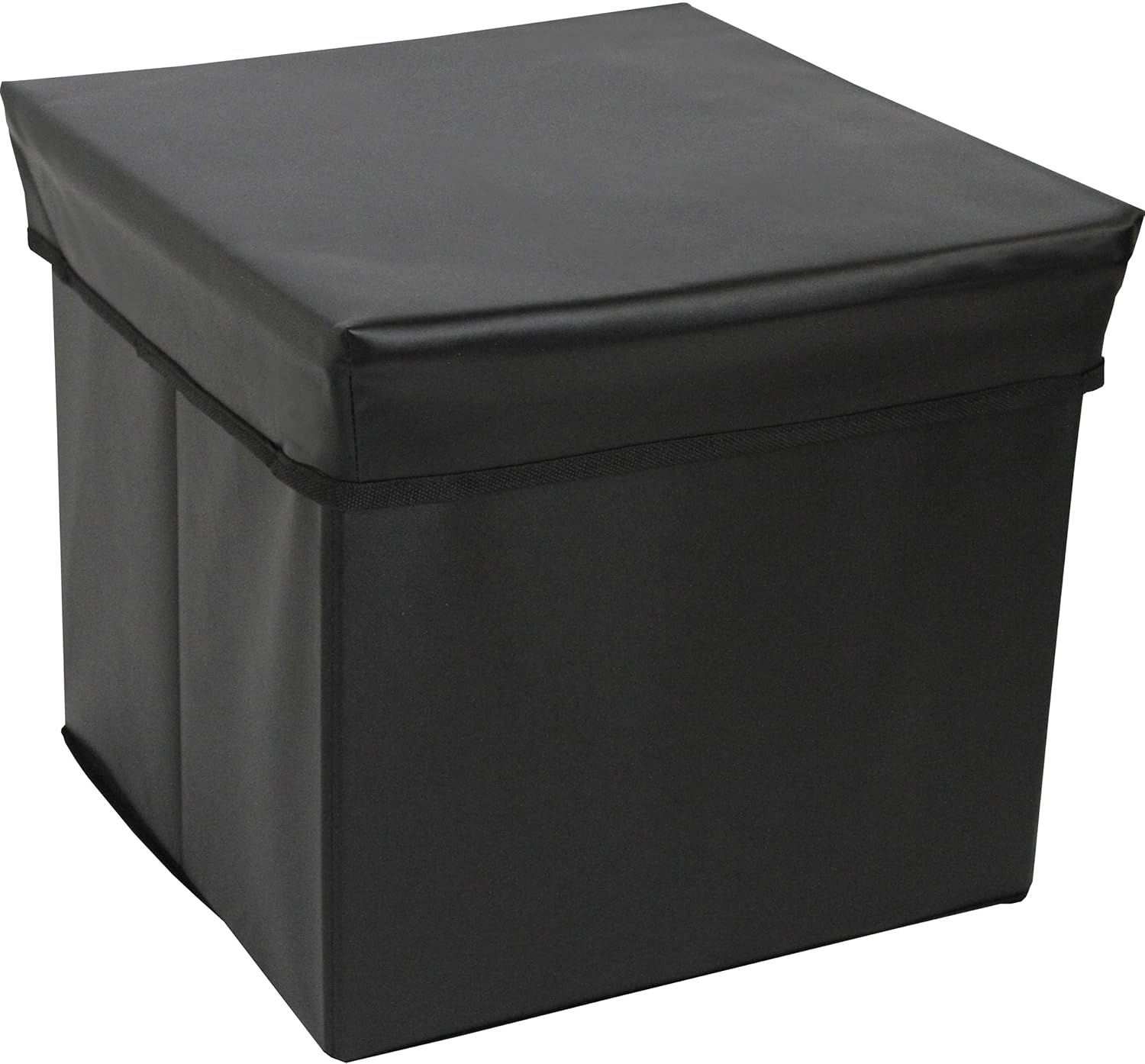 Tadpoles Square Shaped Storage Box Stool, Black : Amazon.in: Home ...