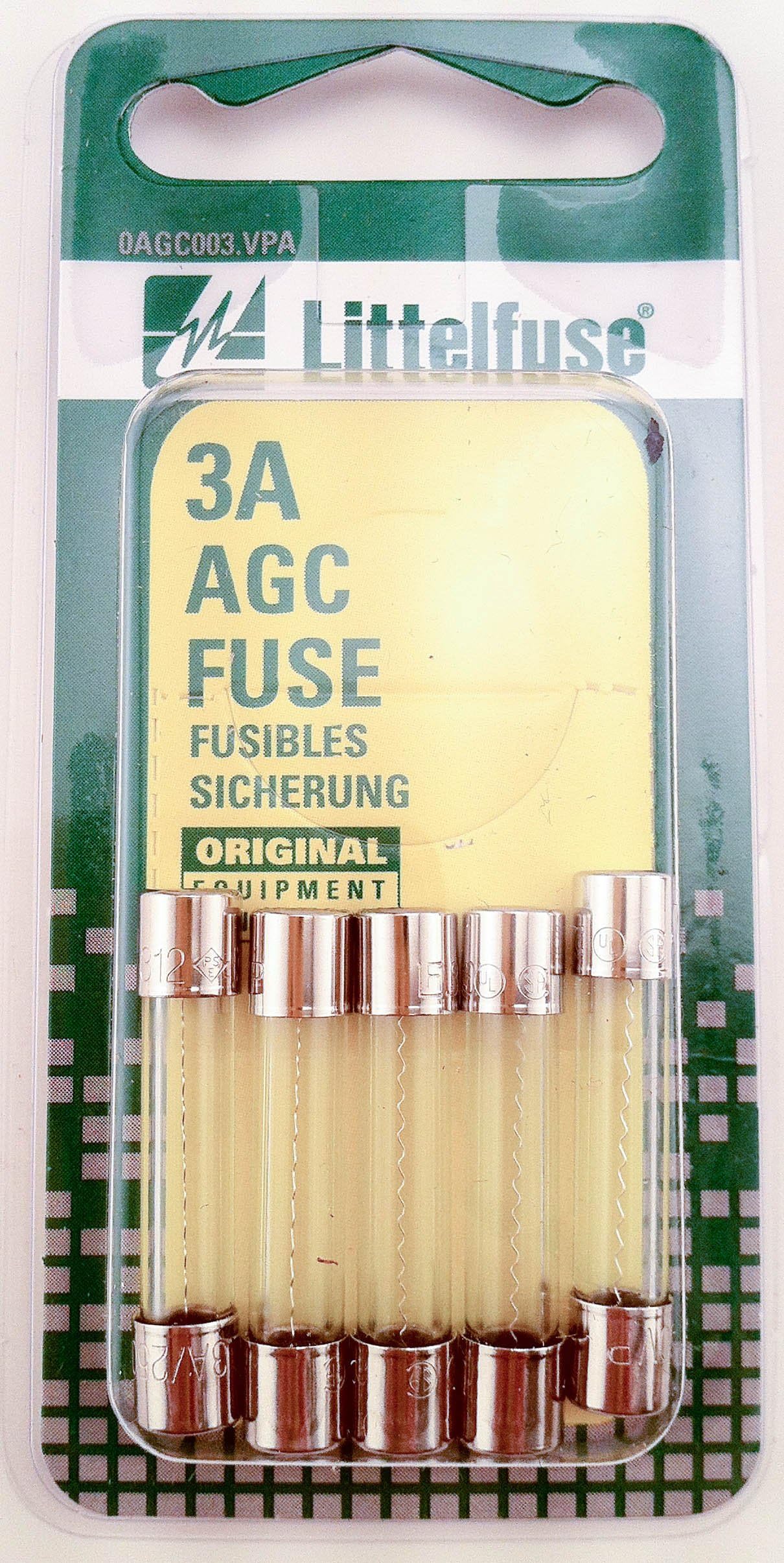 Amazon.com: Littelfuse AGC3BP AGC Glass Fuses : Automotive