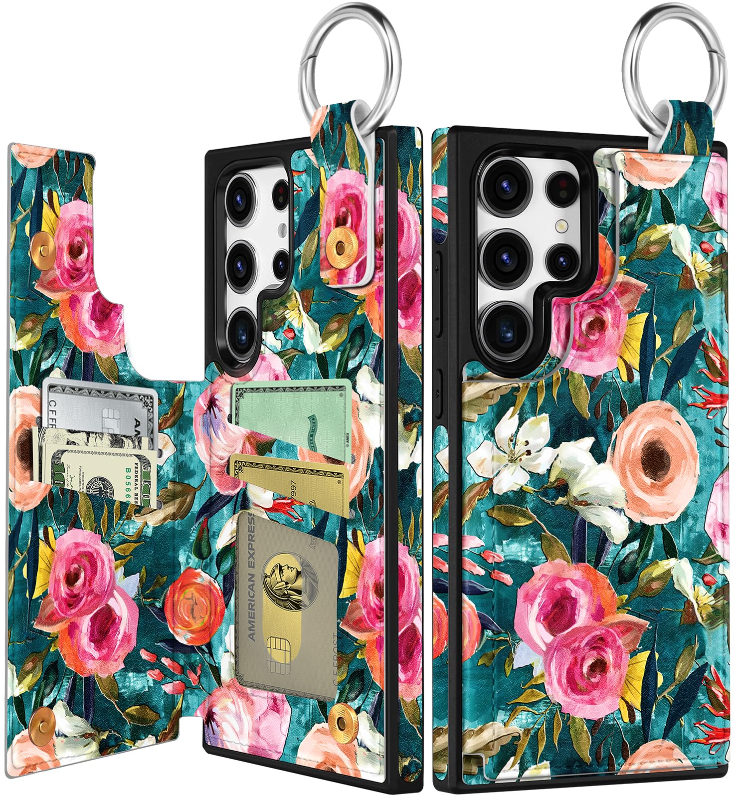 Amazon.com: Shorogyt for Samsung Galaxy S24 Ultra Wallet Case with Card ...